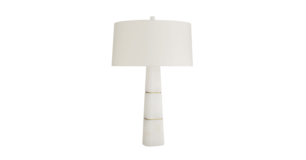 49691-434 - Dosman Table Lamp - White, Alabaster