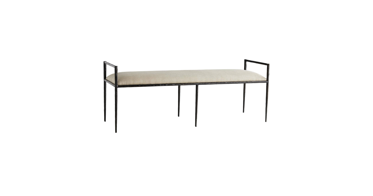 6886 - Barbana Bench - Natural, Linen