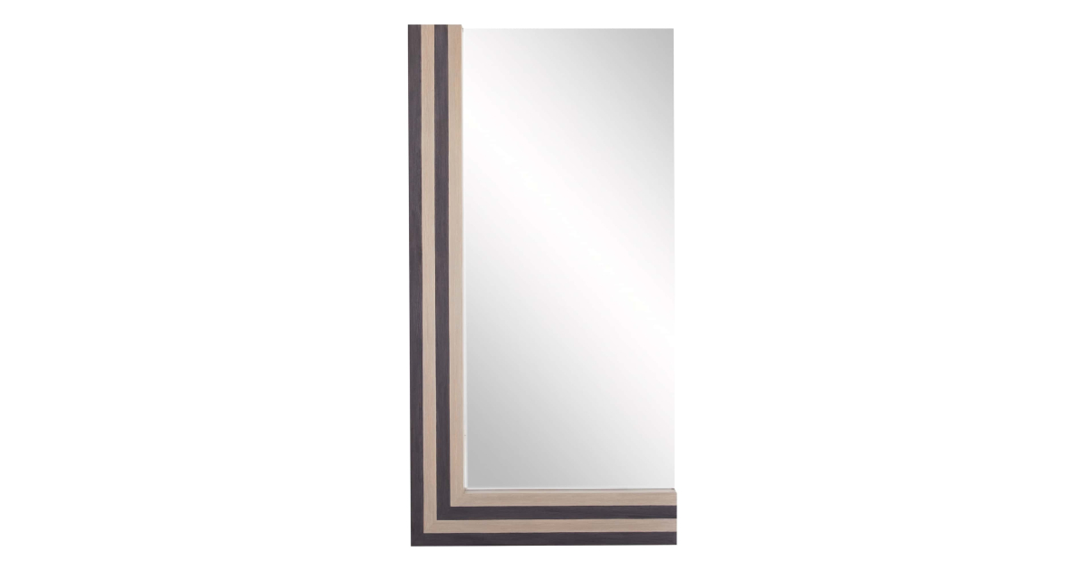 6945 - Roxy Full Length Mirror - Ebony, Oak Veneer