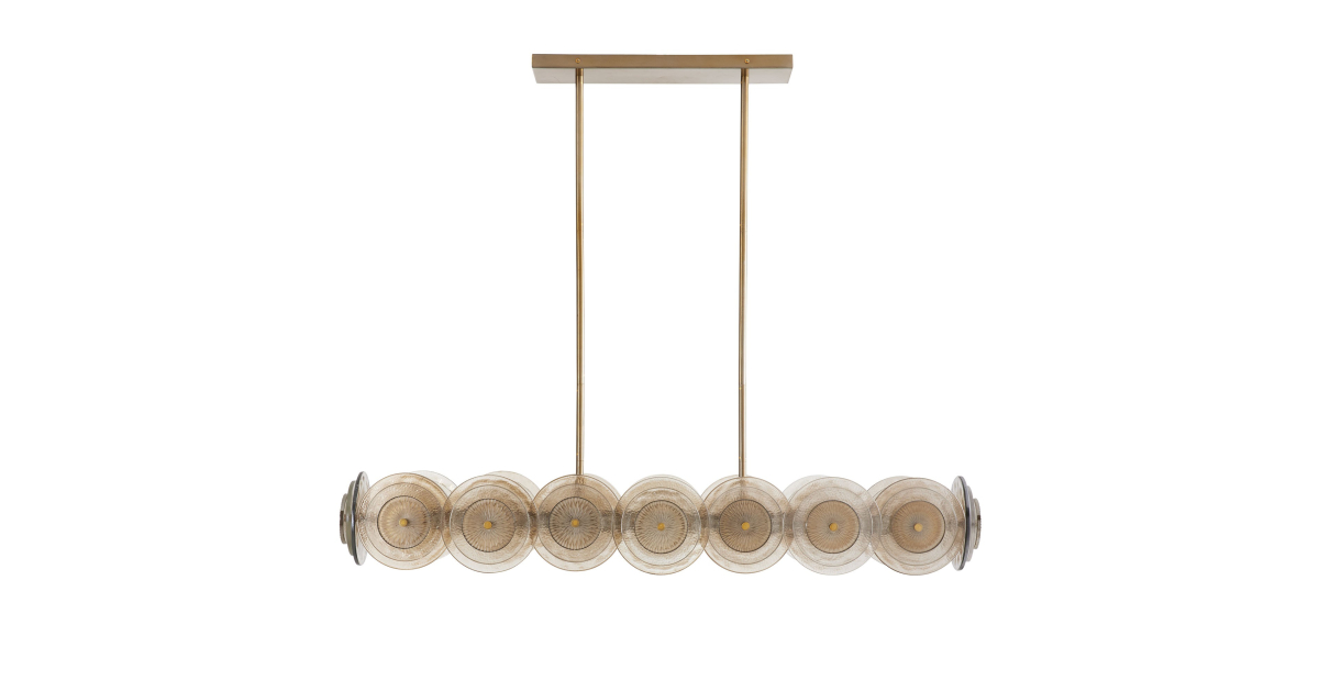 82012 - Kinlee Linear Chandelier - Antique Brass, Iron