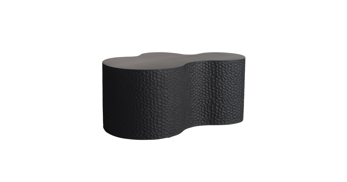 FCS20 - Indio Large Outdoor Coffee Table - Matte Black, Concrete