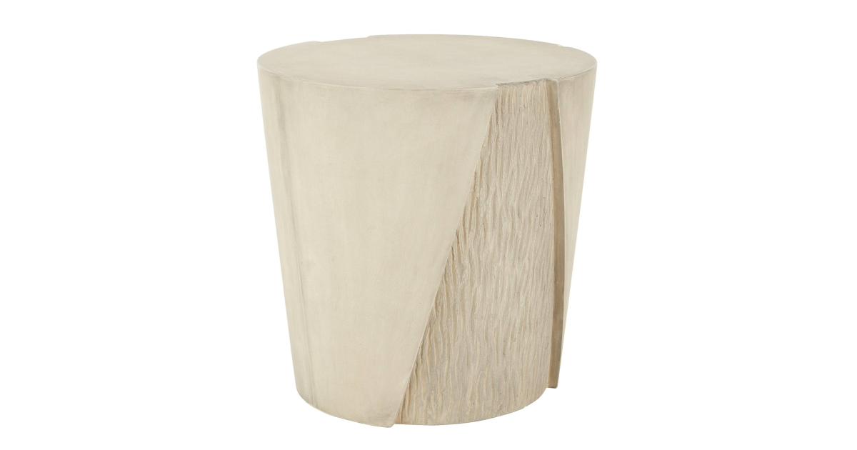 FES09 - Creedon Outdoor Accent Table - Putty, Concrete Composite