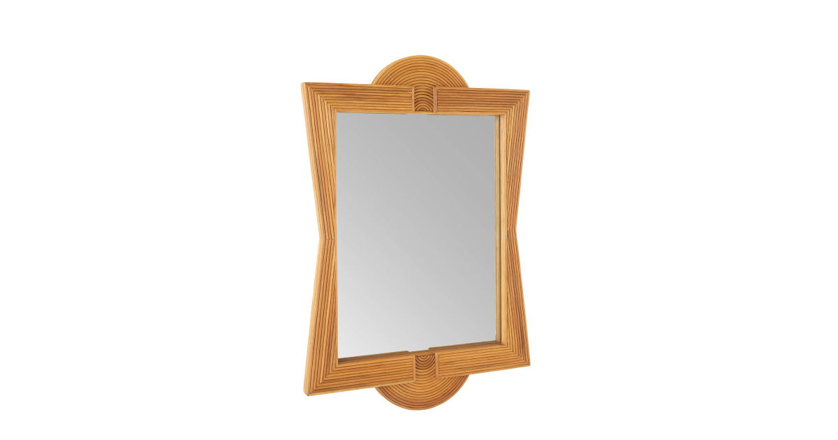 WMS03 - Cypress Mirror - Natural, Rattan