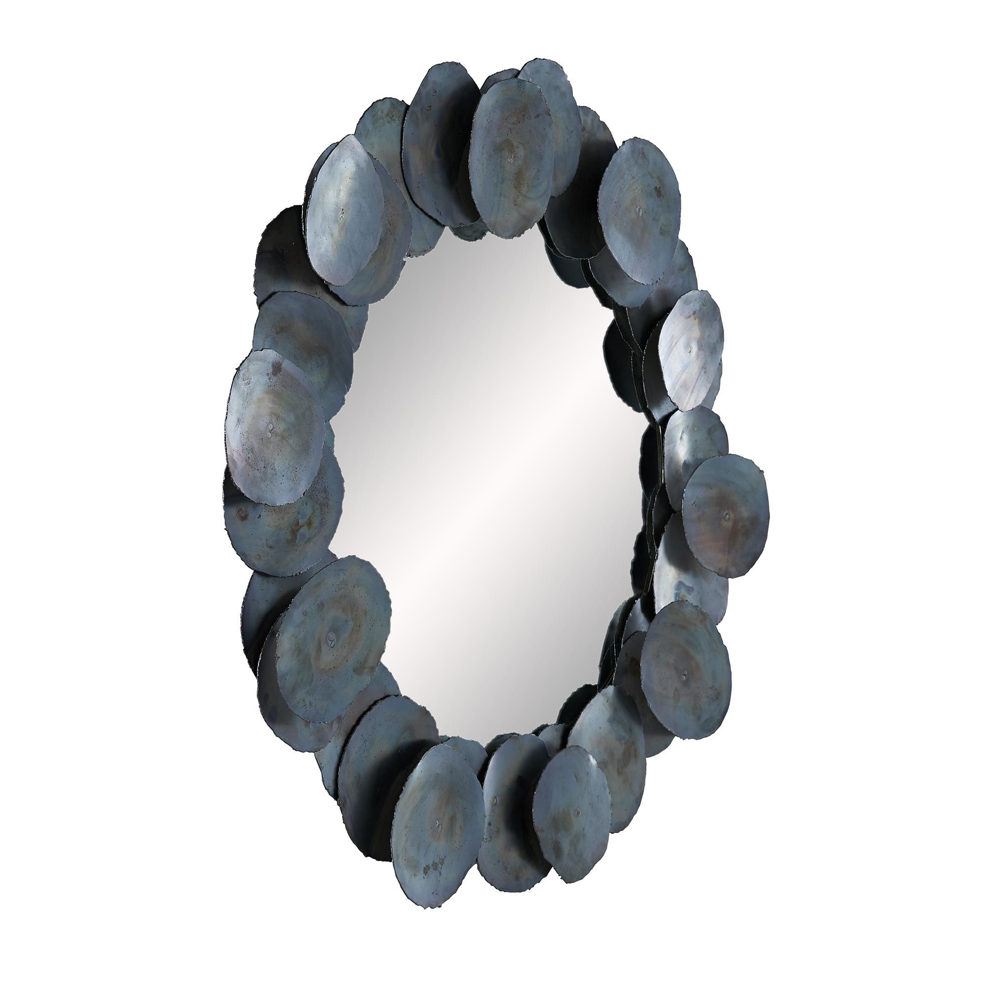 3151 - Kensey Discs Mirror - Burnt Iron