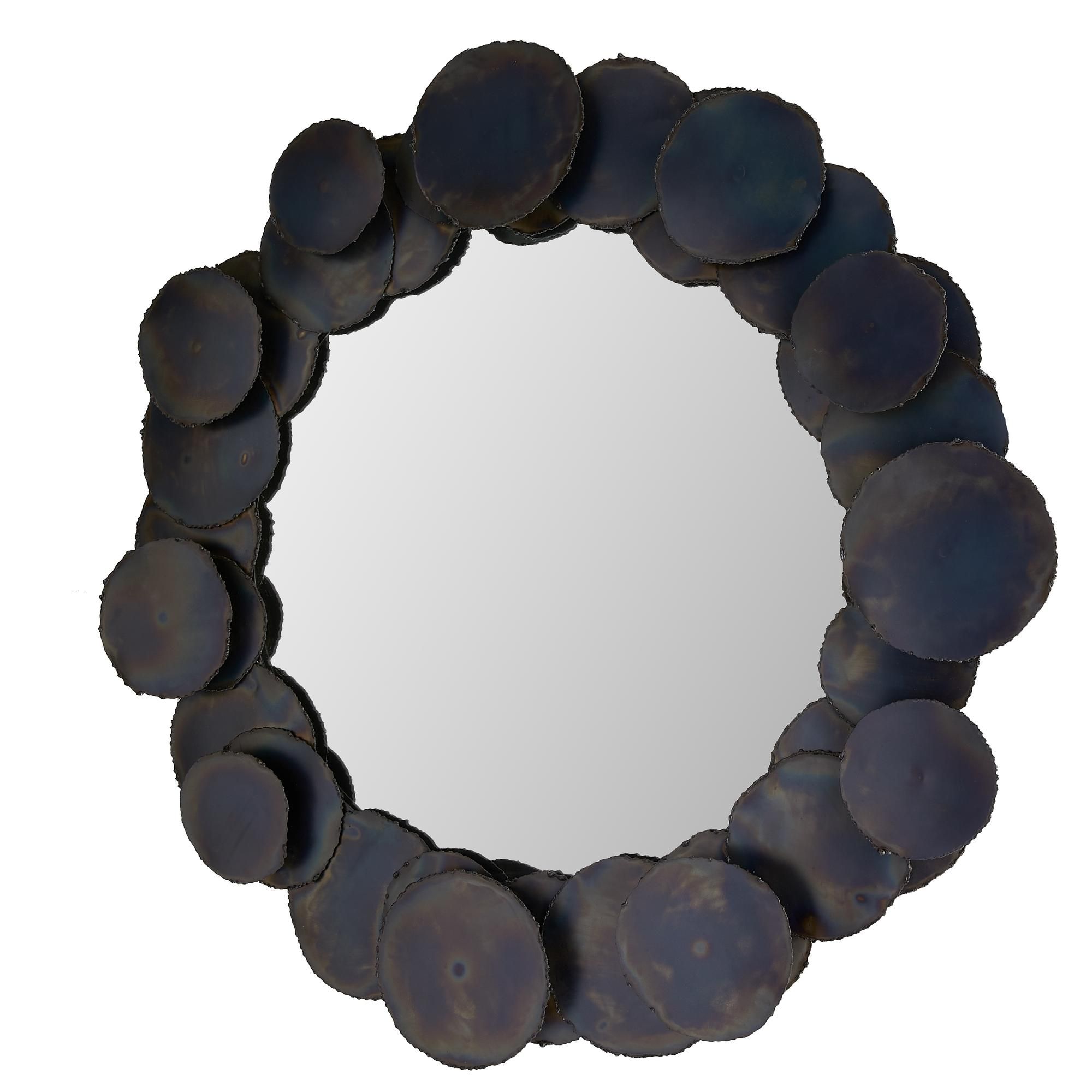 3151 - Kensey Discs Mirror - Burnt Iron
