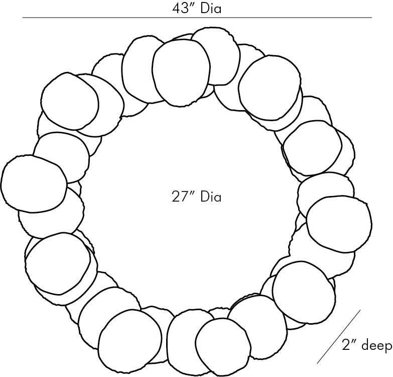 3151 - Kensey Discs Mirror - Burnt Iron