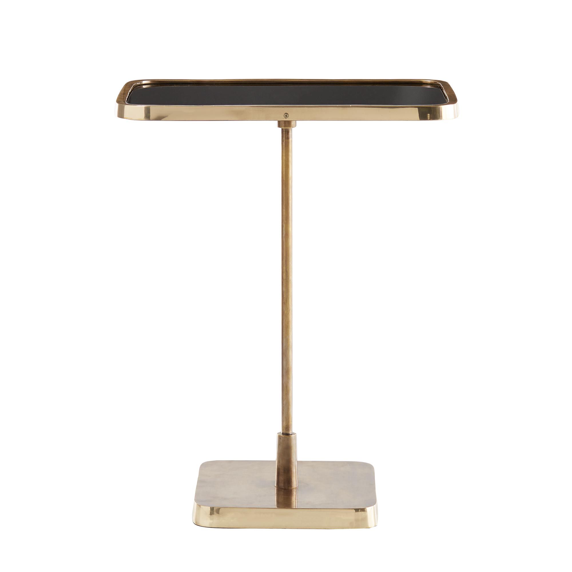 4386 - Kaela Rectangle Accent Table - Vintage Brass