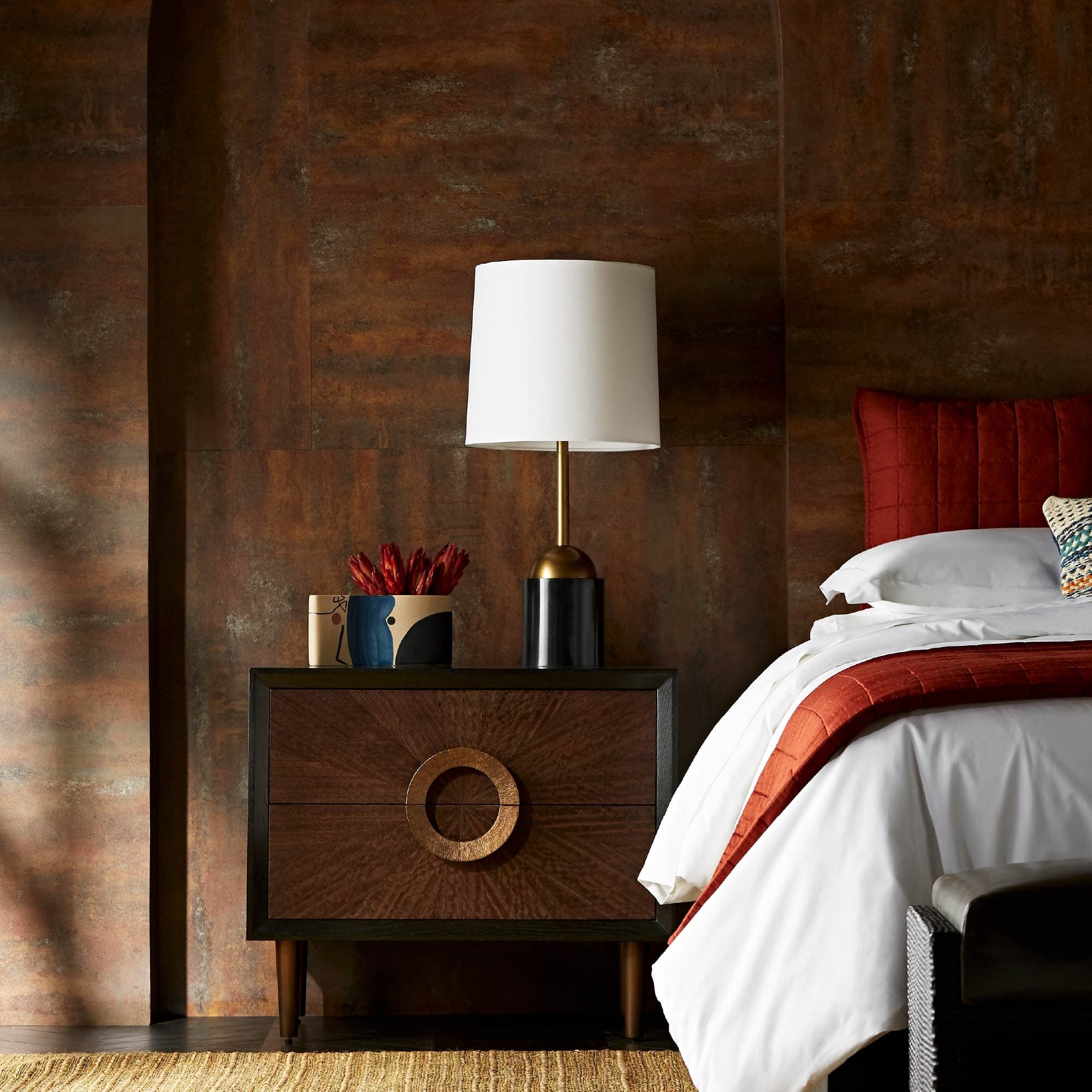 44772-117 - Grove Lamp - Blackened Bronze, Antique Brass