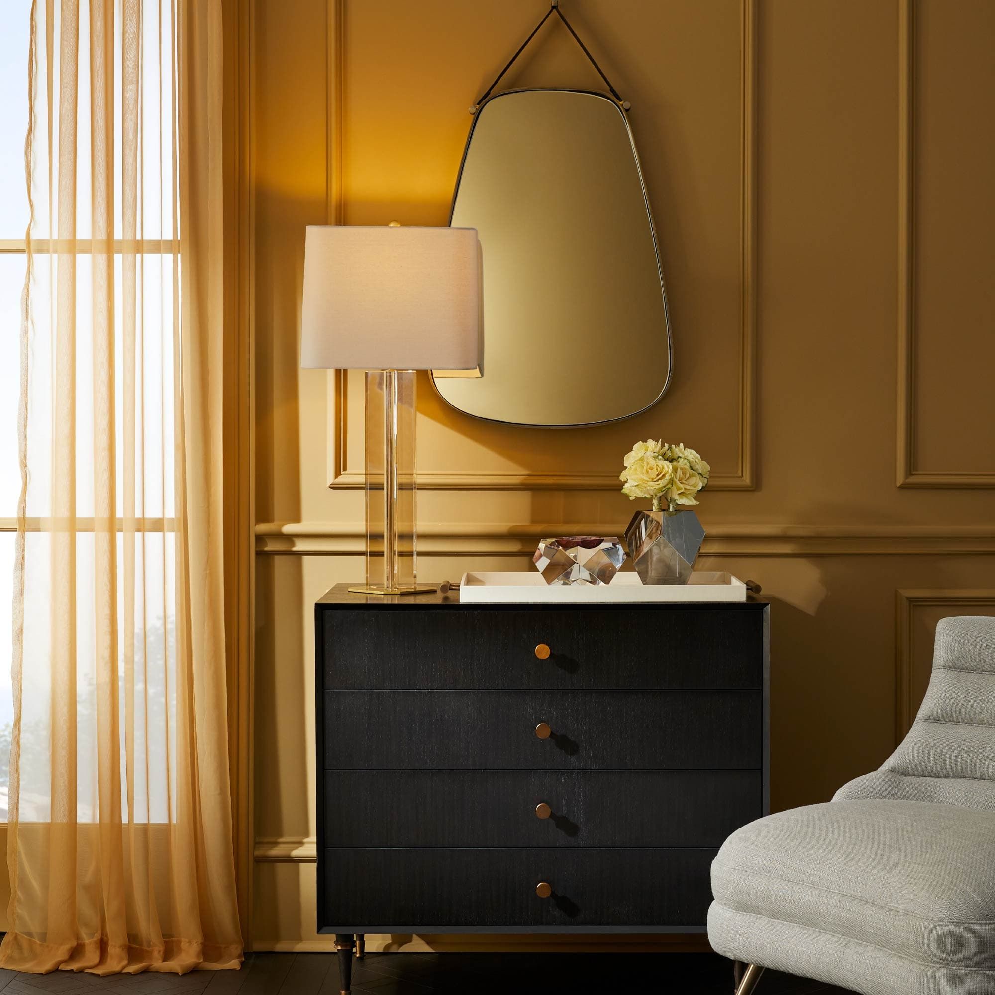 4678 - Norissa Mirror - Antique Brass