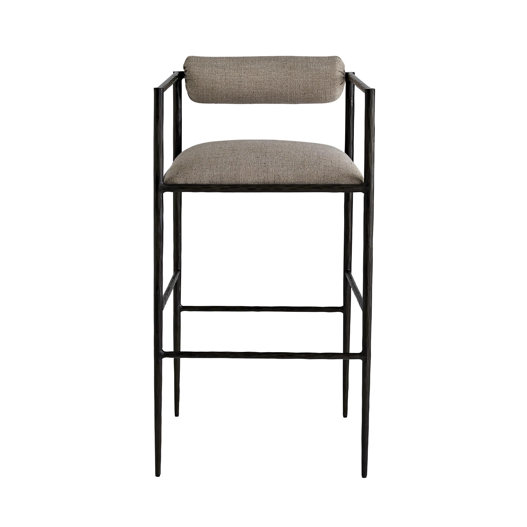 4709 - Barbana Bar Stool Pewter Texture - Pewter Texture