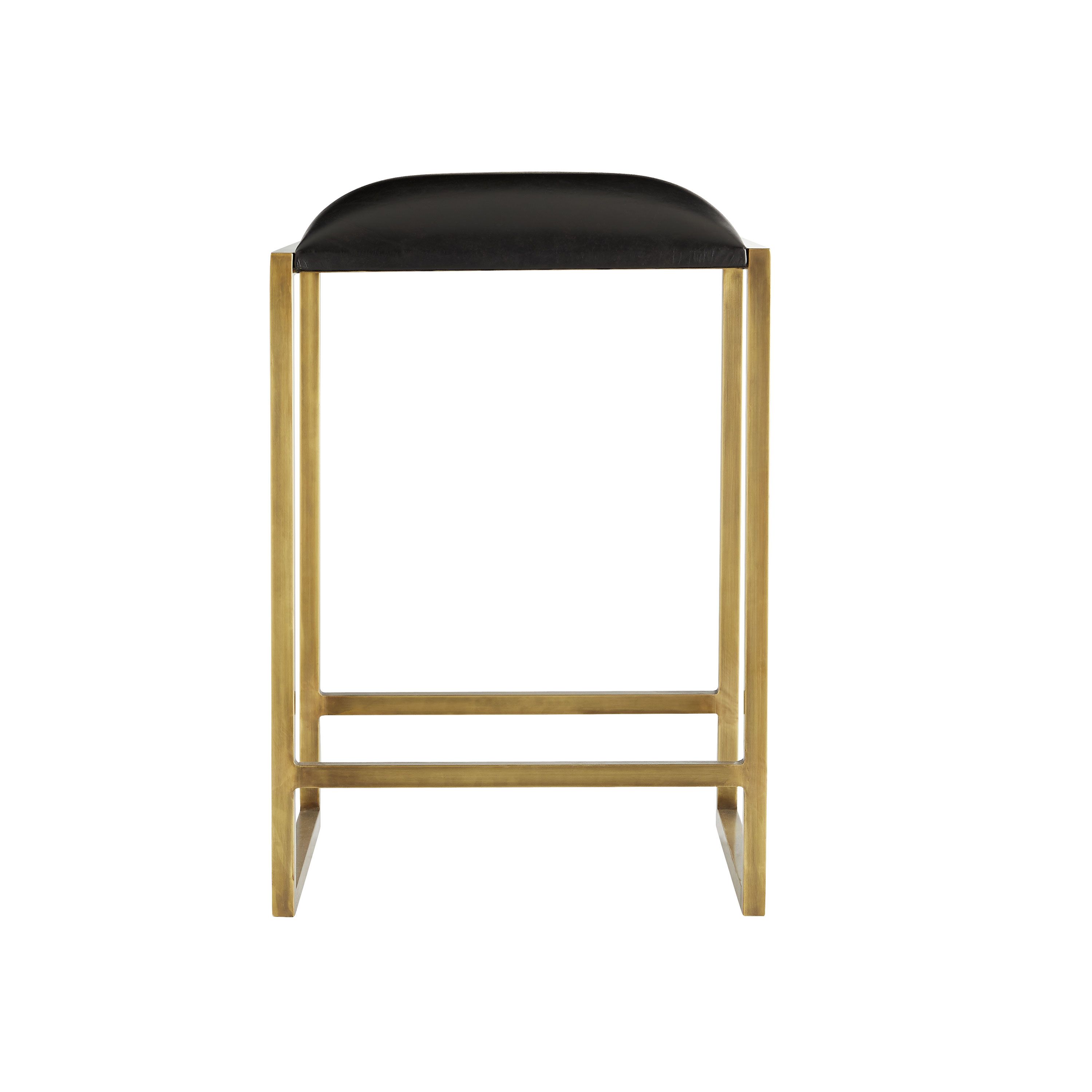 4839 - Dash Counter Stool - Black Leather
