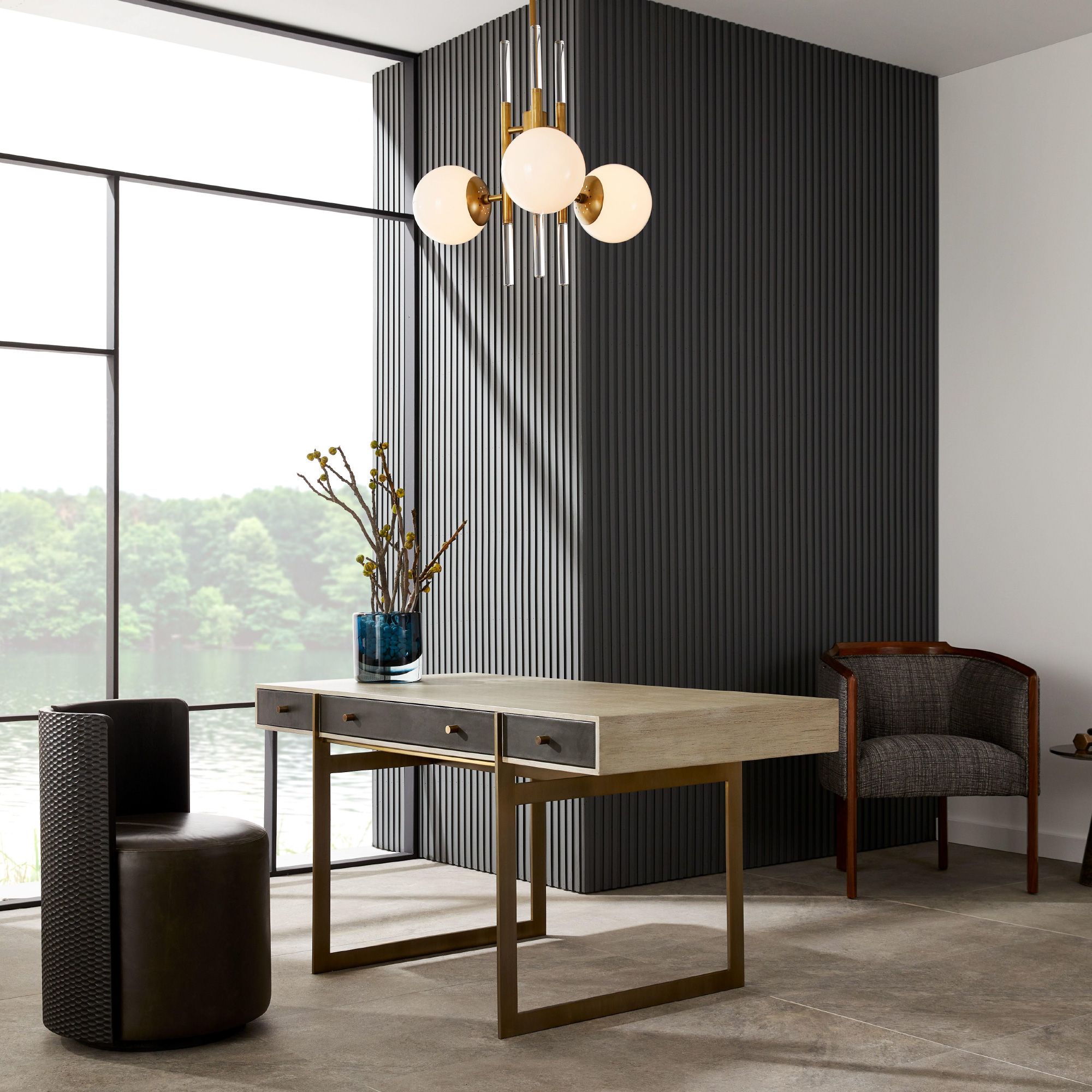 4895 - Hoover Chair - Ore Leather