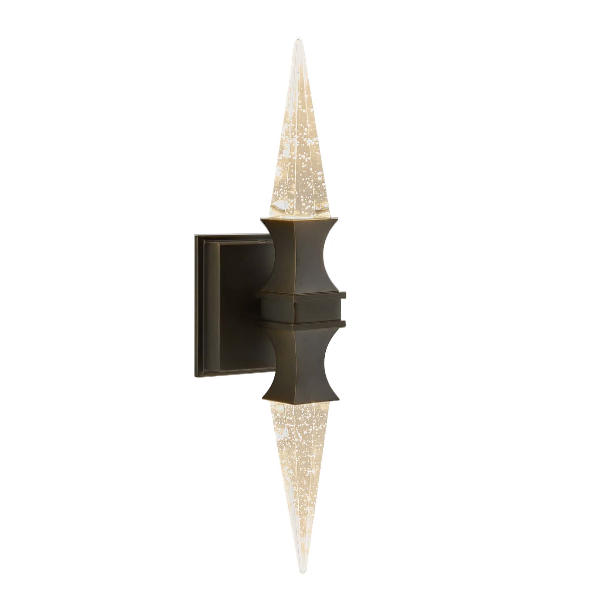 49527 - Piper Sconce - English Bronze, Clear Seedy Crystal