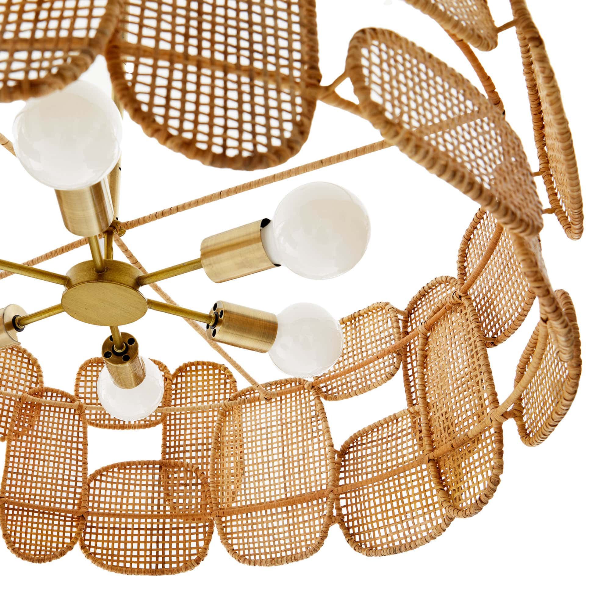 85038 - Ronaldo Chandelier - Natural Rattan