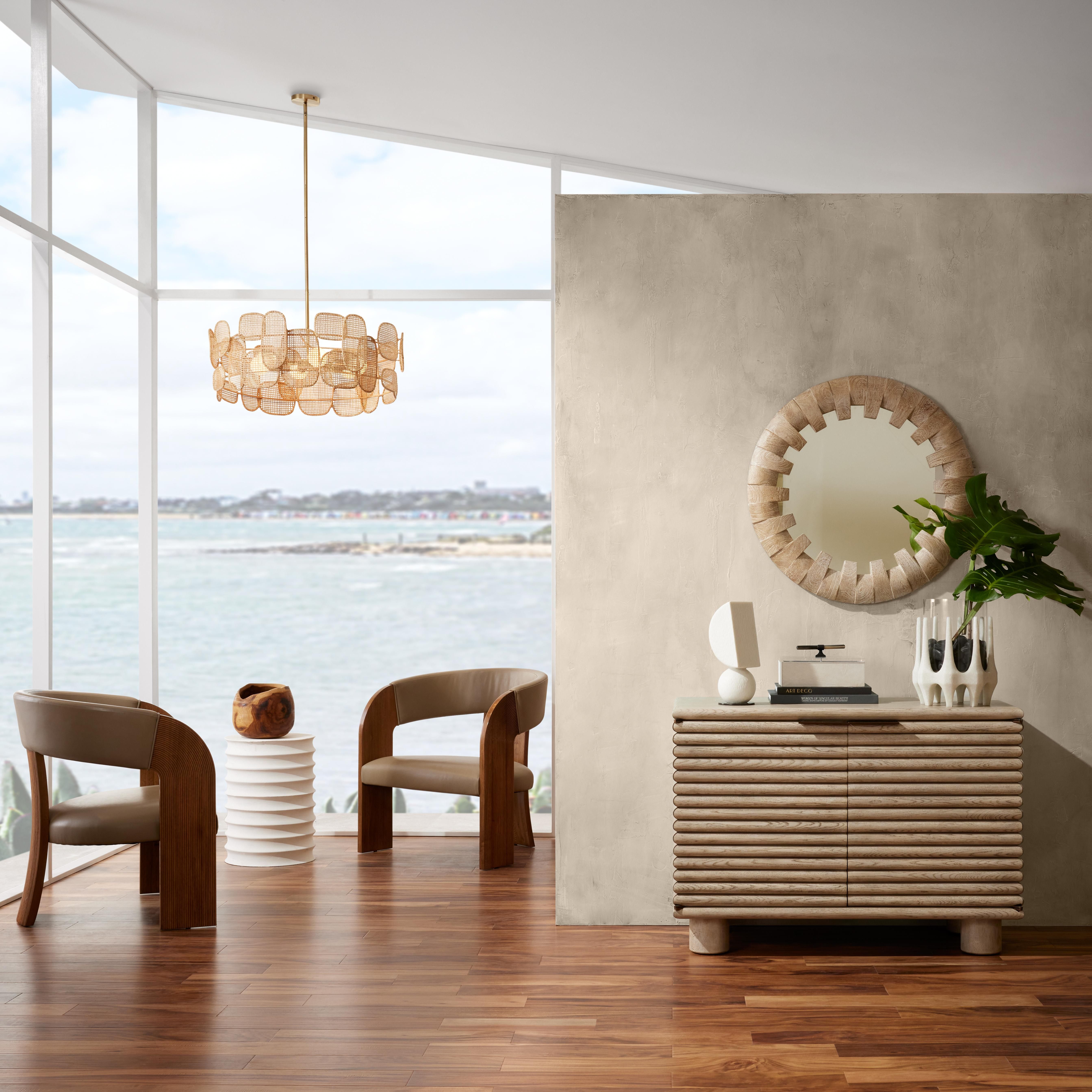 85038 - Ronaldo Chandelier - Natural Rattan