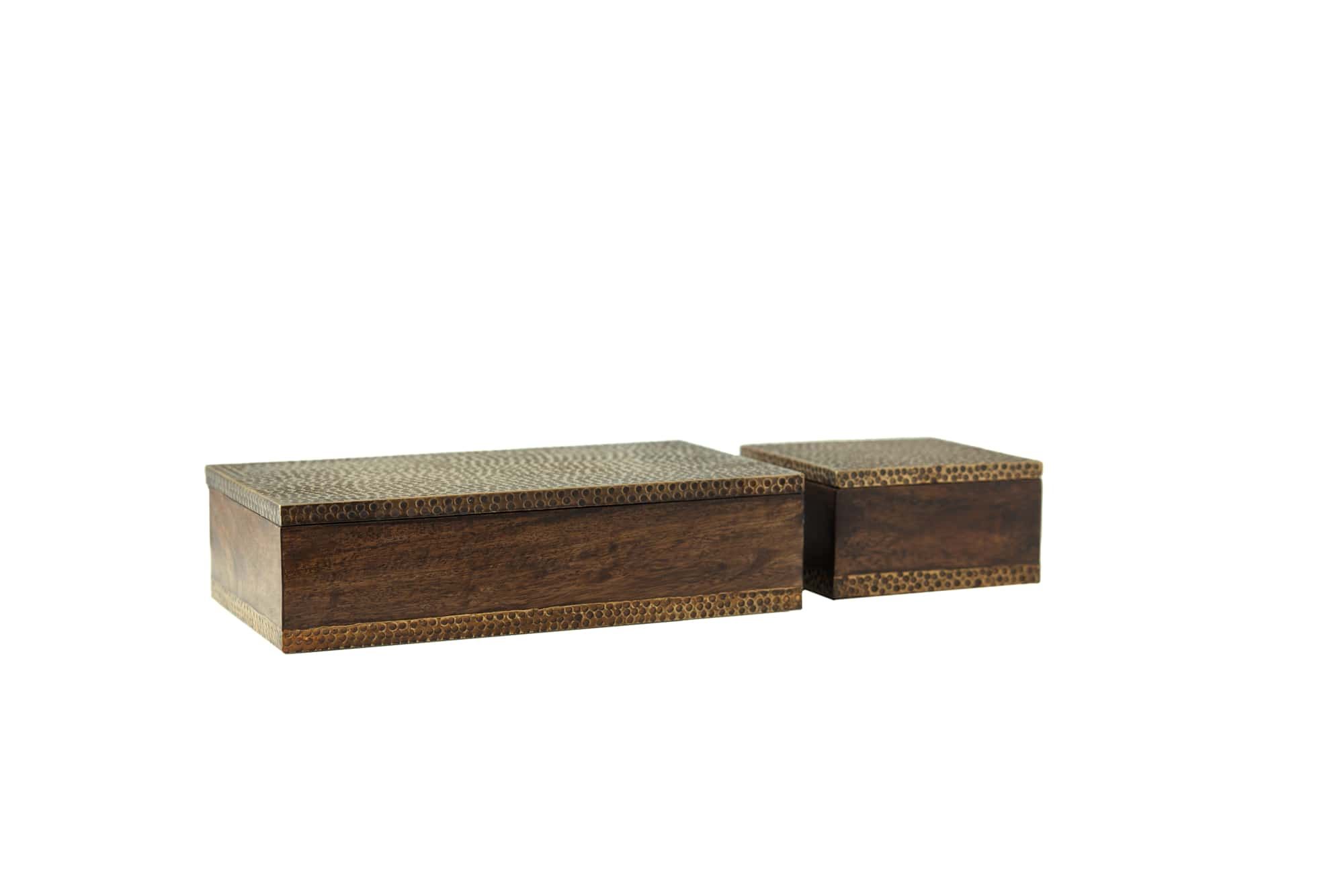 ARI03 - Turney Boxes, Set of 2 - Dark Walnut