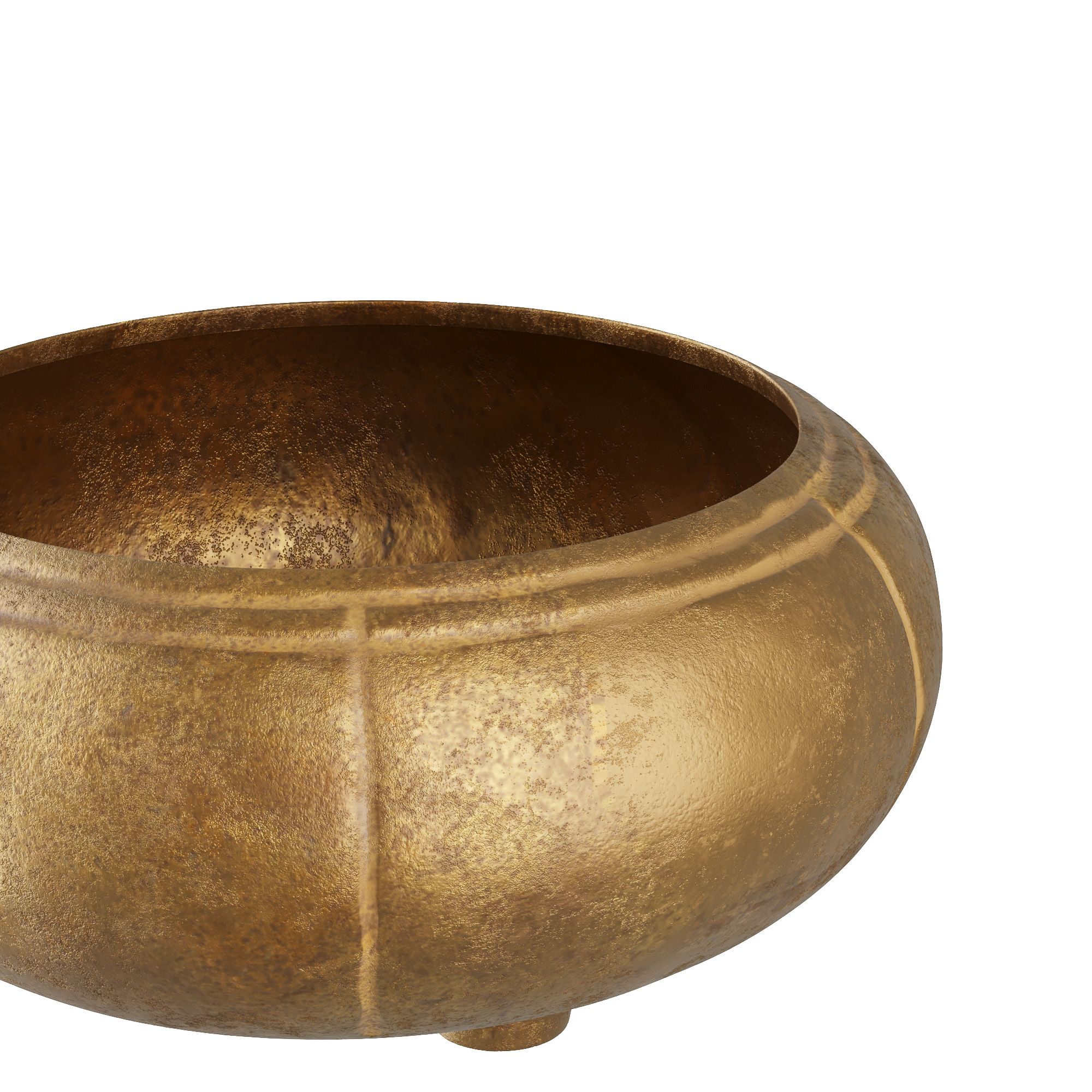 ATI01 - Zehir Cache Pot - Antique Brass