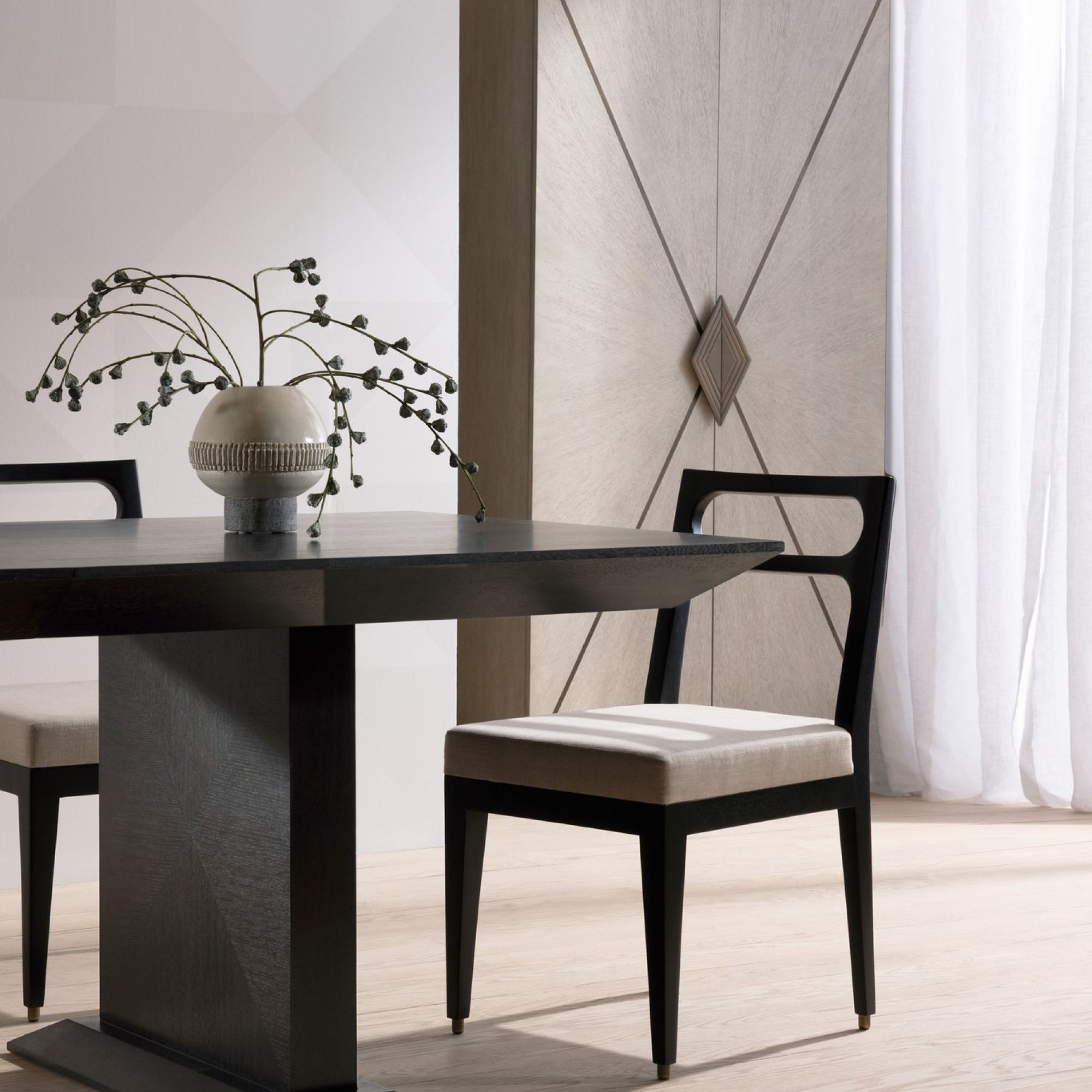 ATS02 - Taza Tabletop Set - Graphite and Ivory