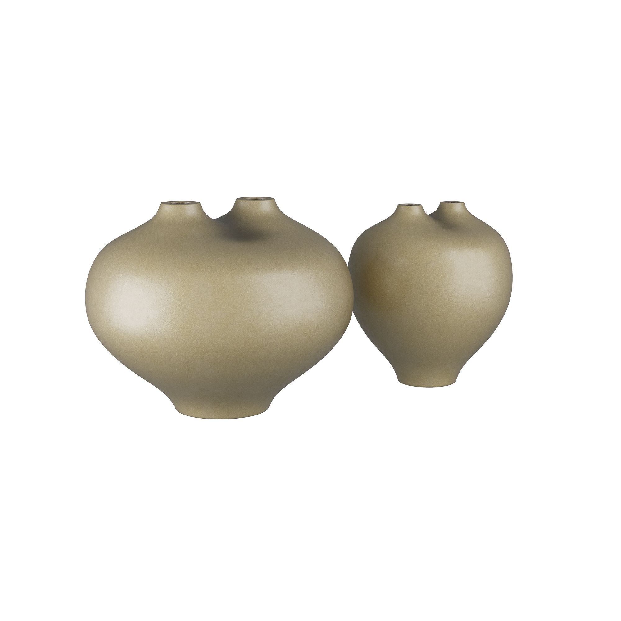 AVE04 - Yeli Sculptures, Set of 2 - Olive