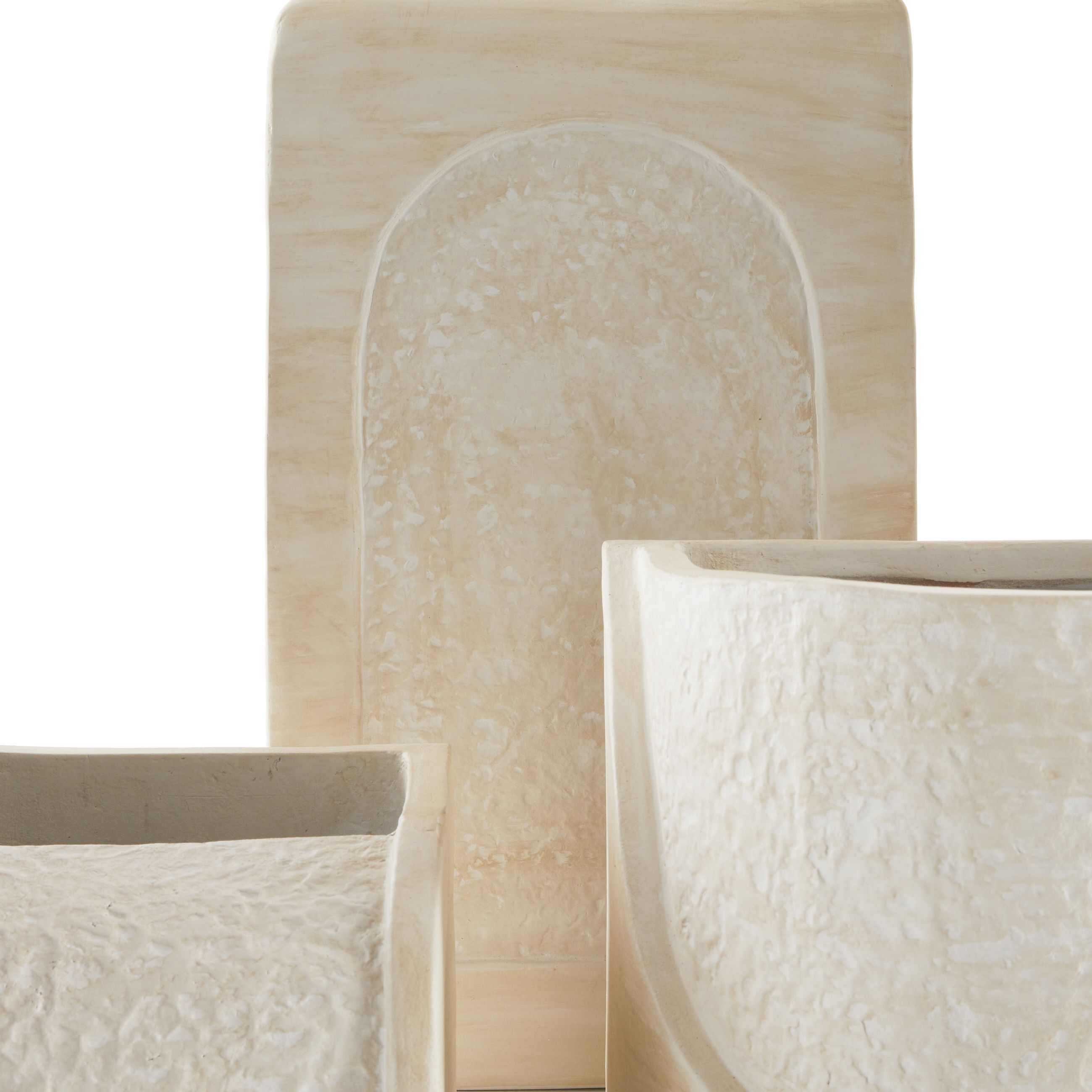 AVS07 - Callie Planters, Set of 3 - Ivory