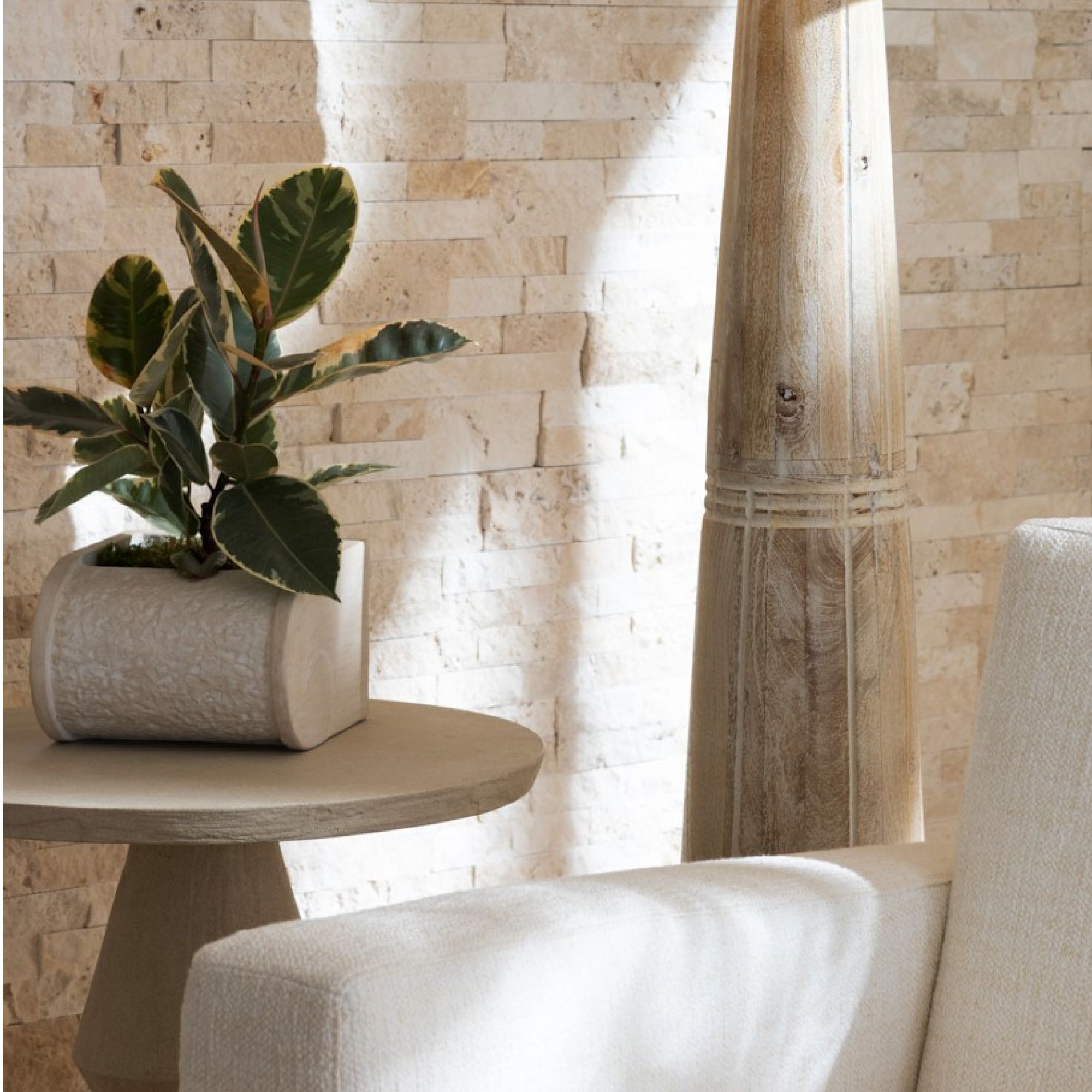 AVS07 - Callie Planters, Set of 3 - Ivory