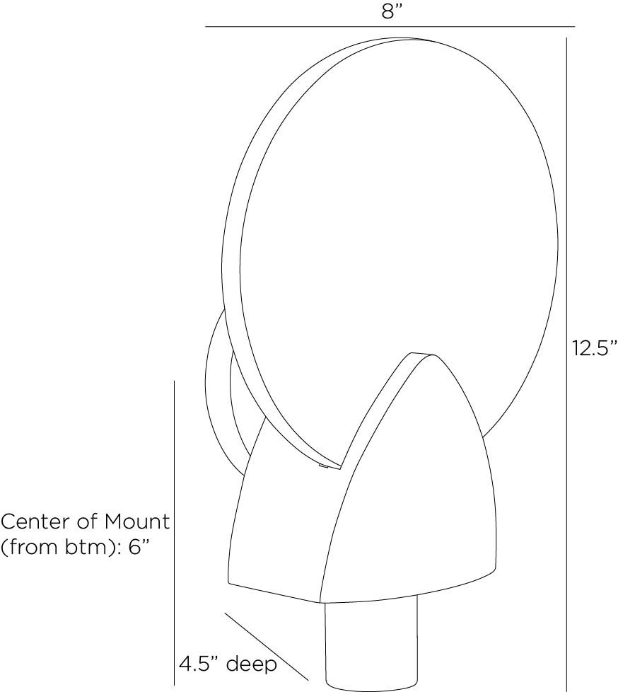 DWC37 - Edwin Sconce - Black