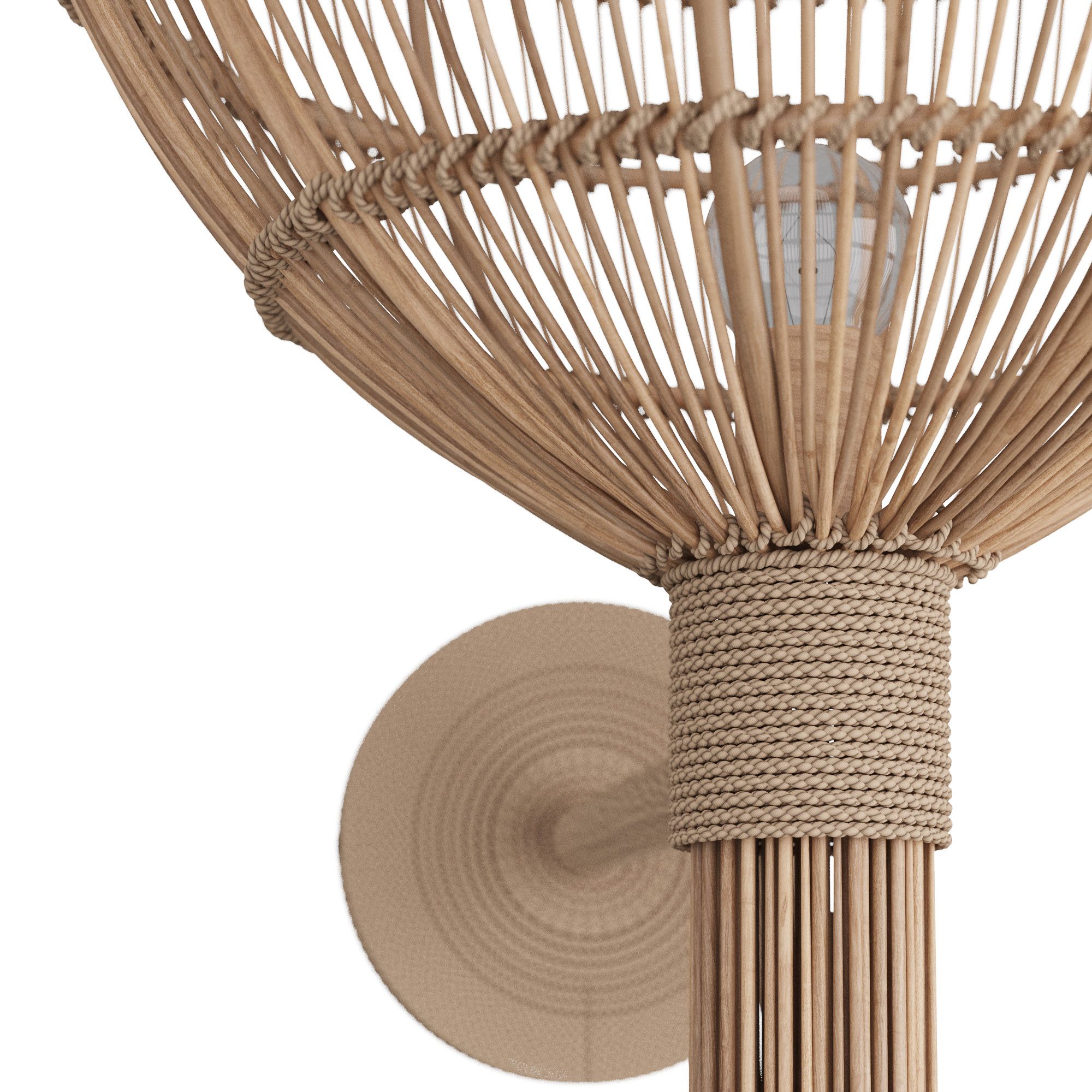DWS03 - Abitha Sconce - Natural Coco Midrib