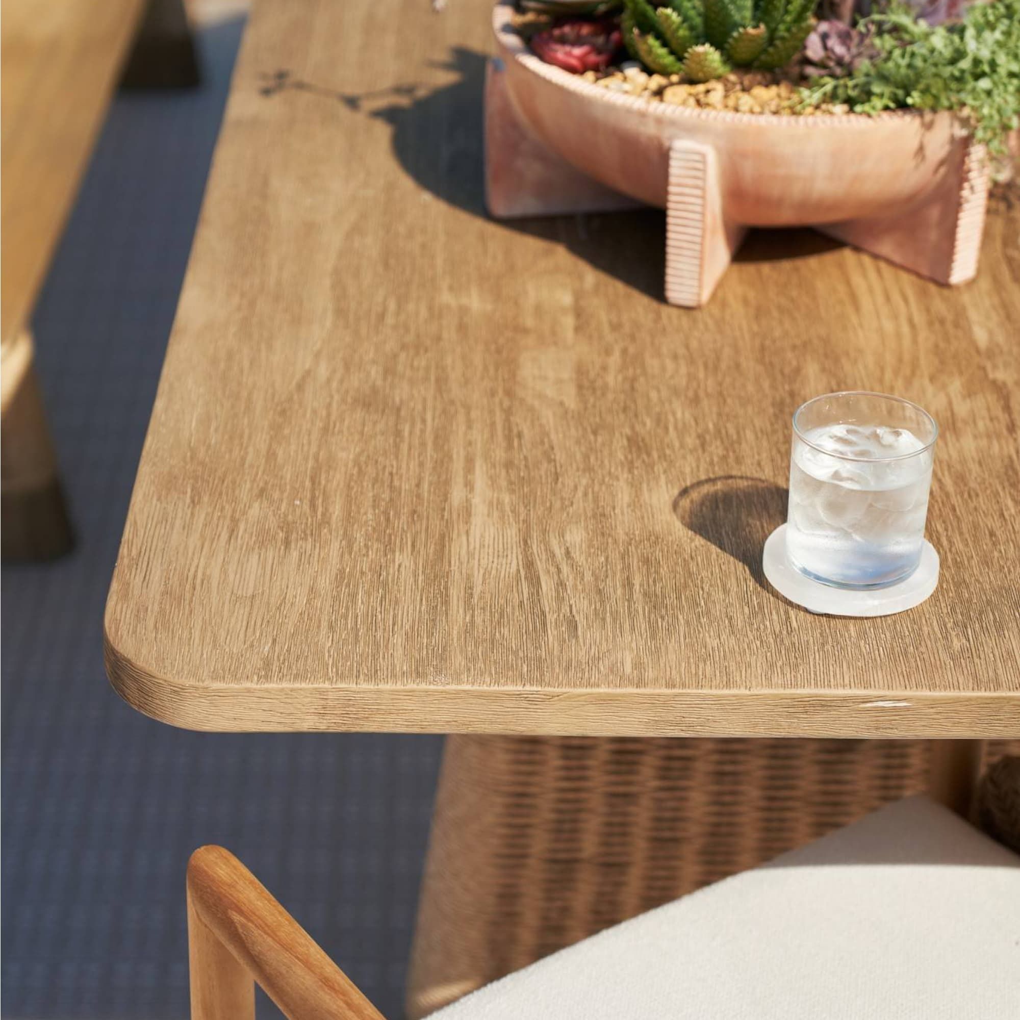 FDS12 - Delrio Outdoor Dining Table - Honey