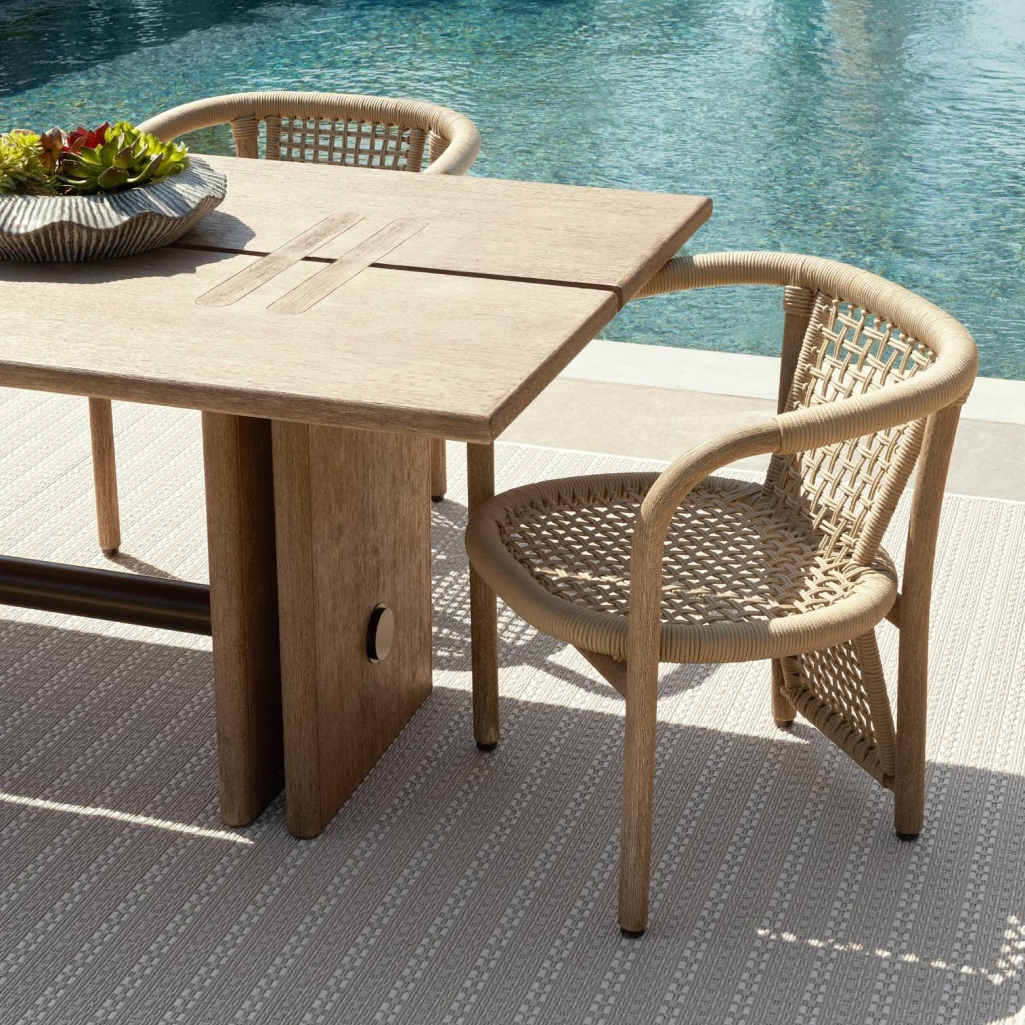FDS13 - Dominic Outdoor Dining Table - Willow