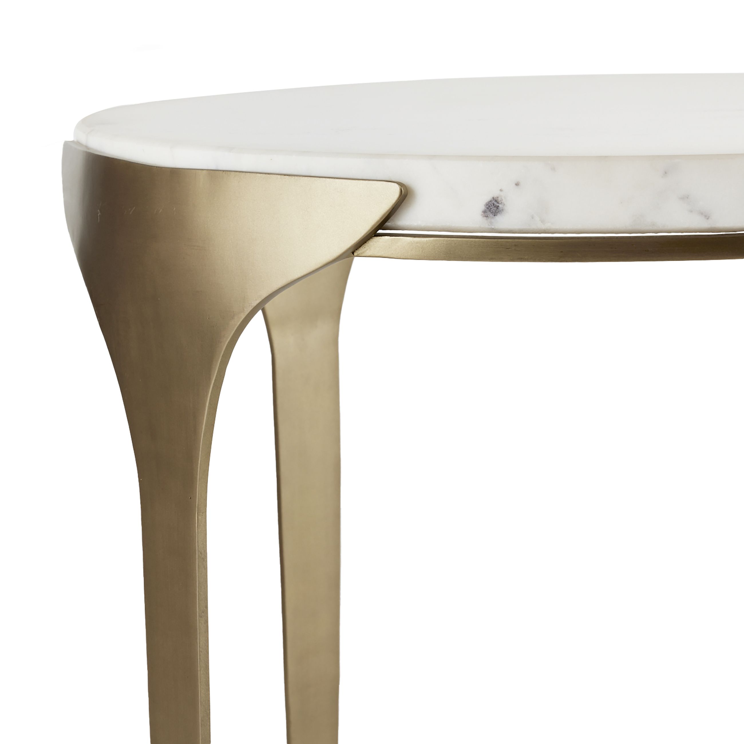 FEI22 - Janine End Table - Antique Brass