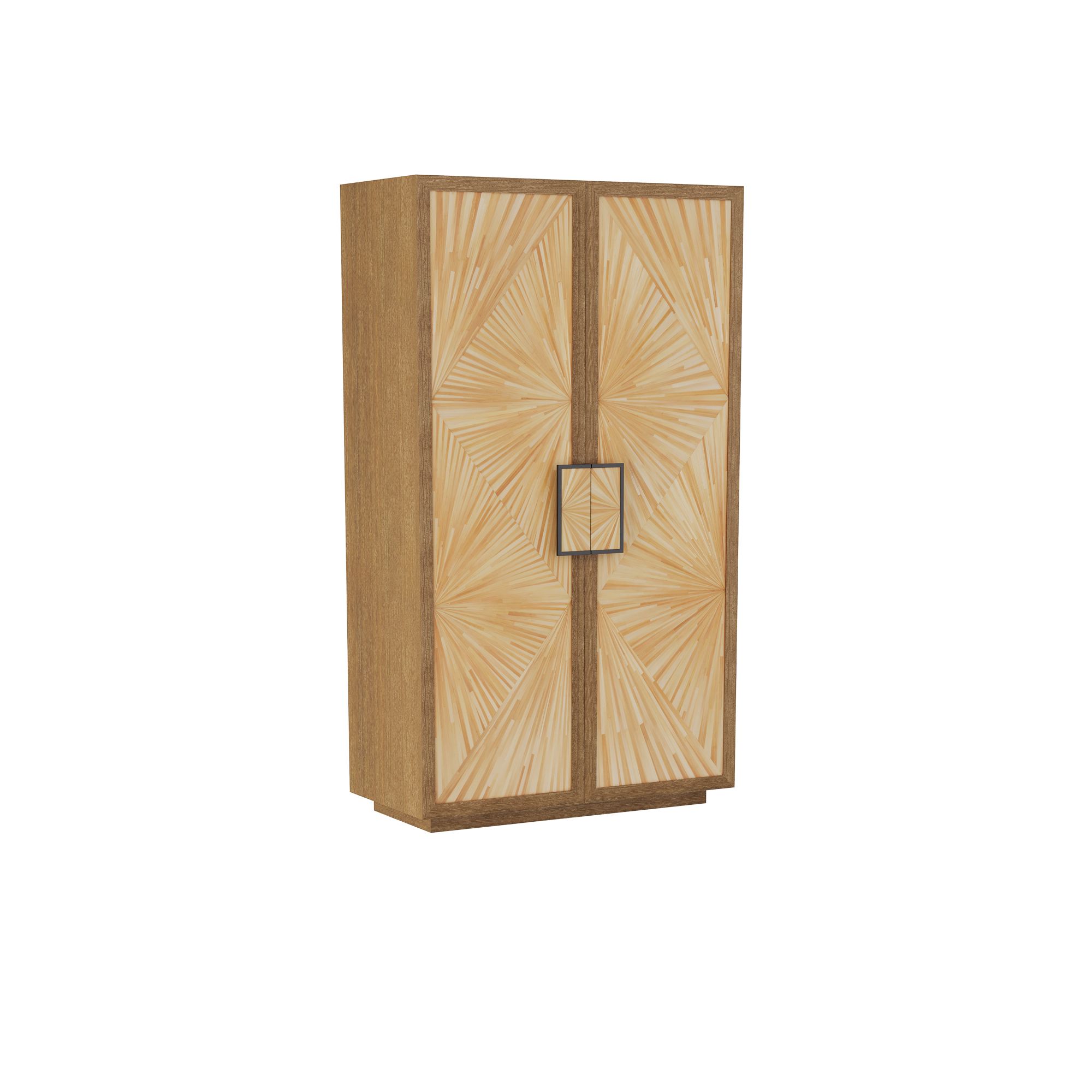 FNS10 - Bianca Cabinet - Blonde Straw Marquetry