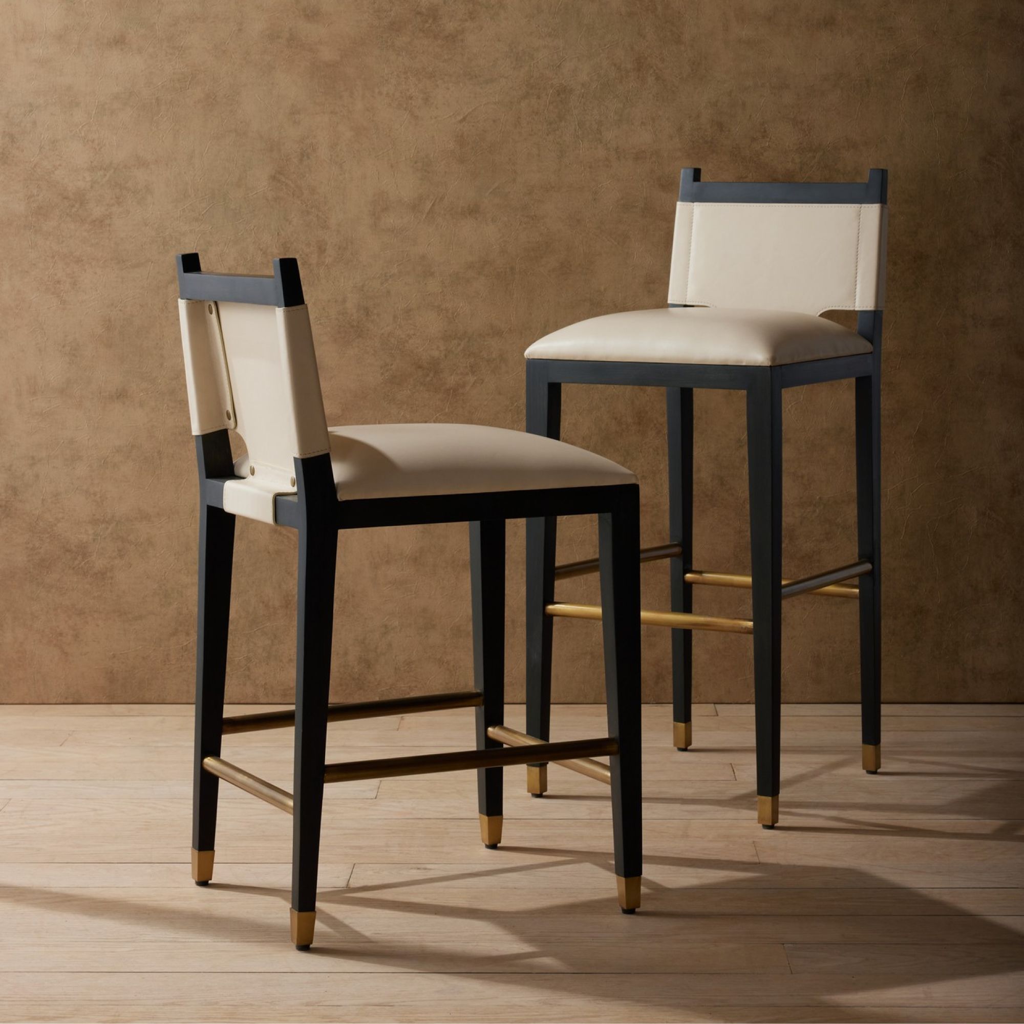 FSI09 - Burdock Counter Stool - Vanilla Leather