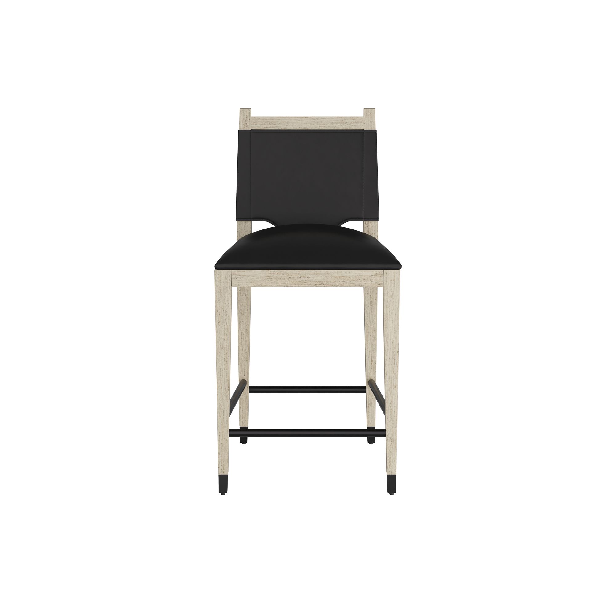 FSI10 - Burdock Counter Stool - Ebony Leather