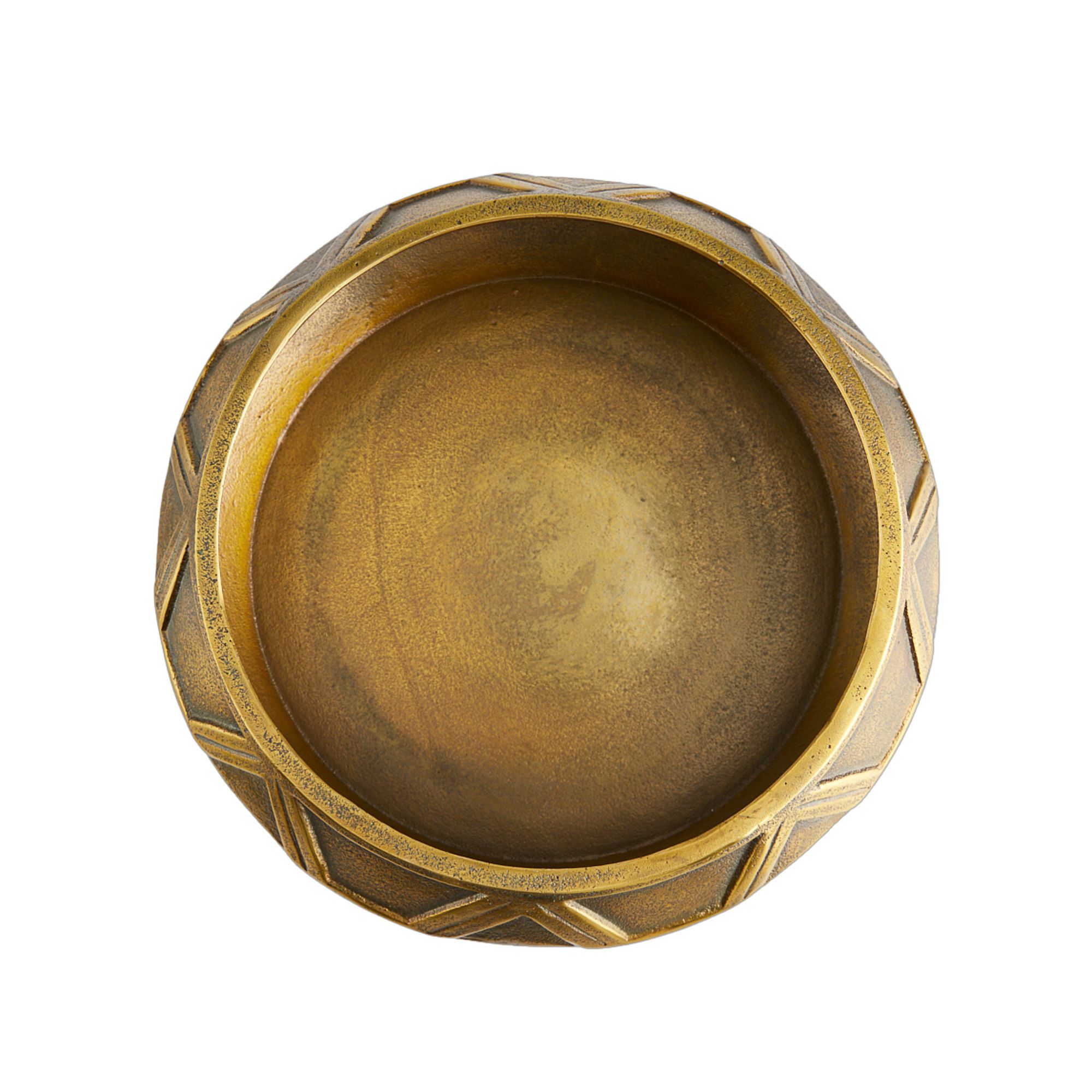 GKAYI02 - Millenia Stacked Small Centerpiece, Set of 2 - Antique Brass ...