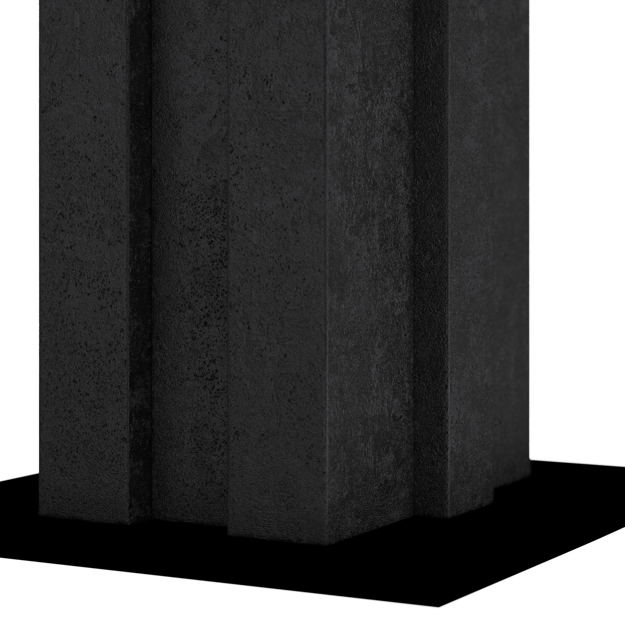 PFC12-SH017 - Beaux Floor Lamp - Black, Lavastone