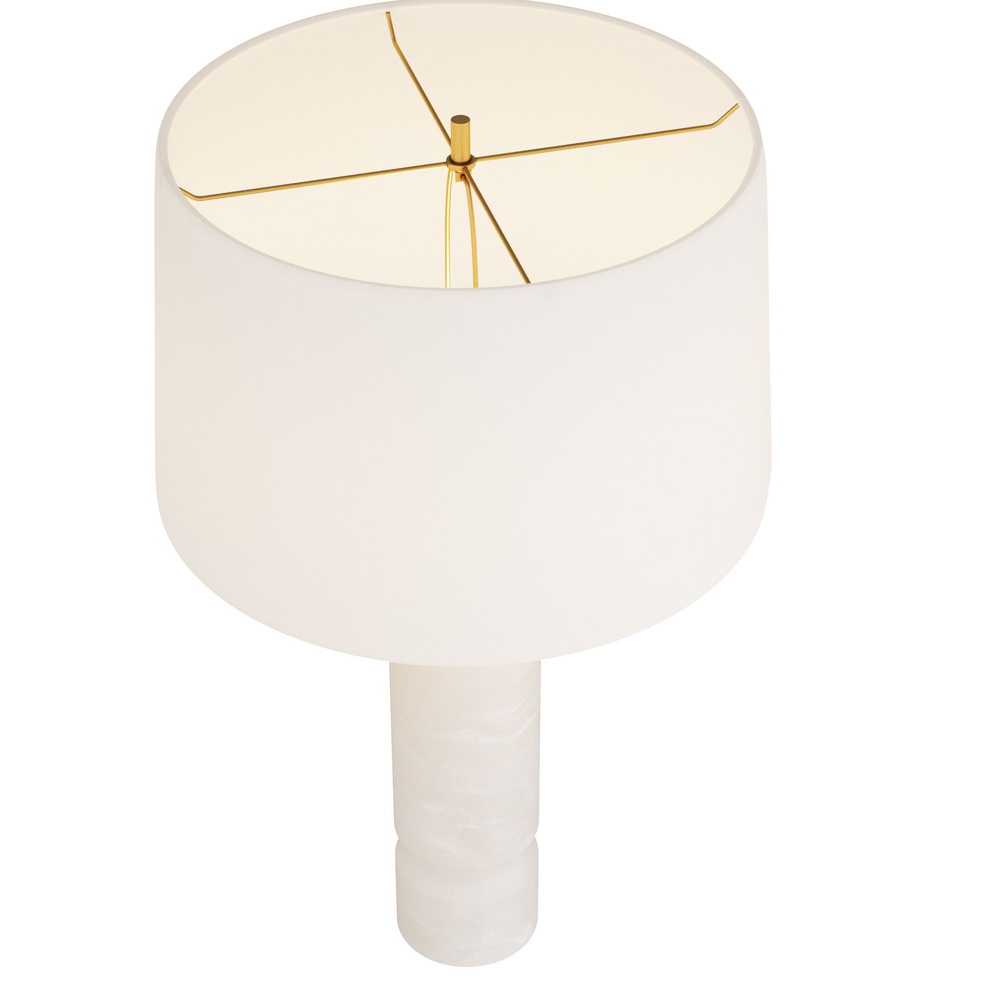 PTC25-SH024 - Angelina Lamp - White, Alabaster