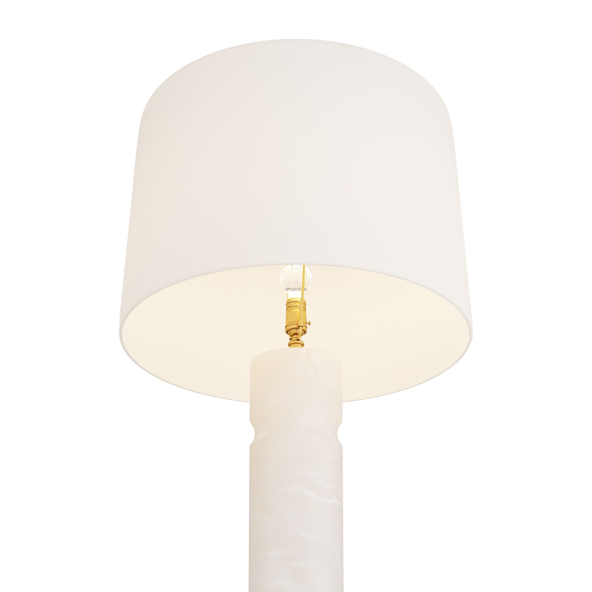 PTC25-SH024 - Angelina Lamp - White, Alabaster