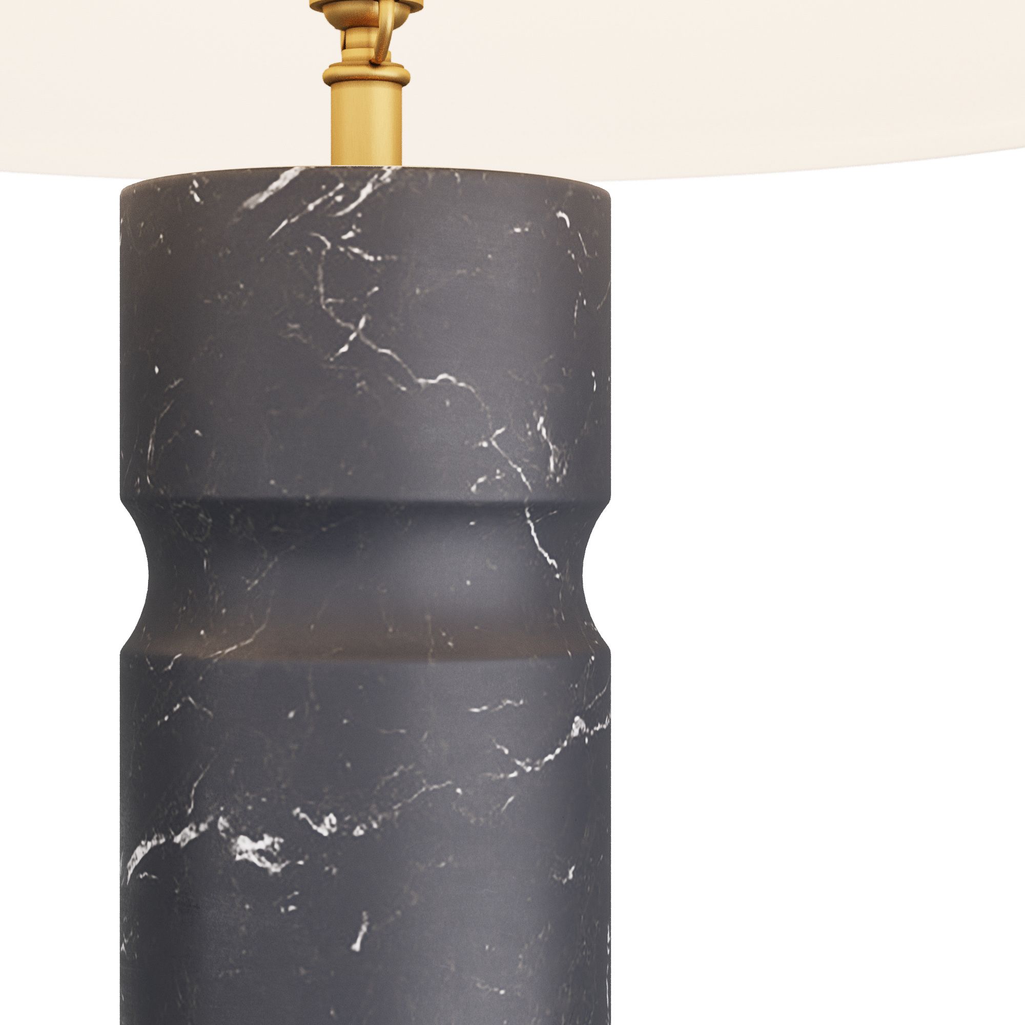 PTC26-SH024 - Angelina Lamp - Black, Marble