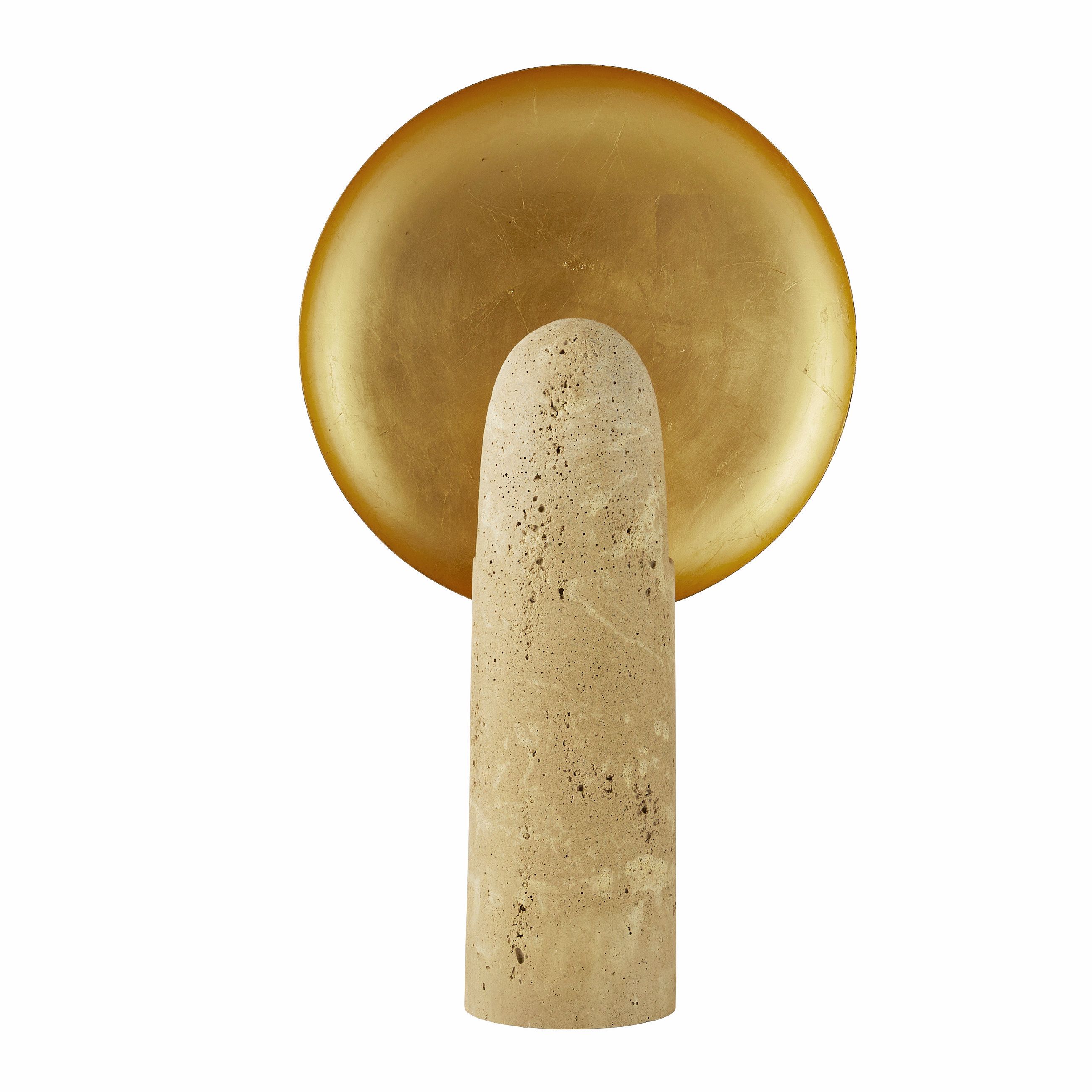 PTC42 - Eclipse Lamp - Sand, Faux Travertine