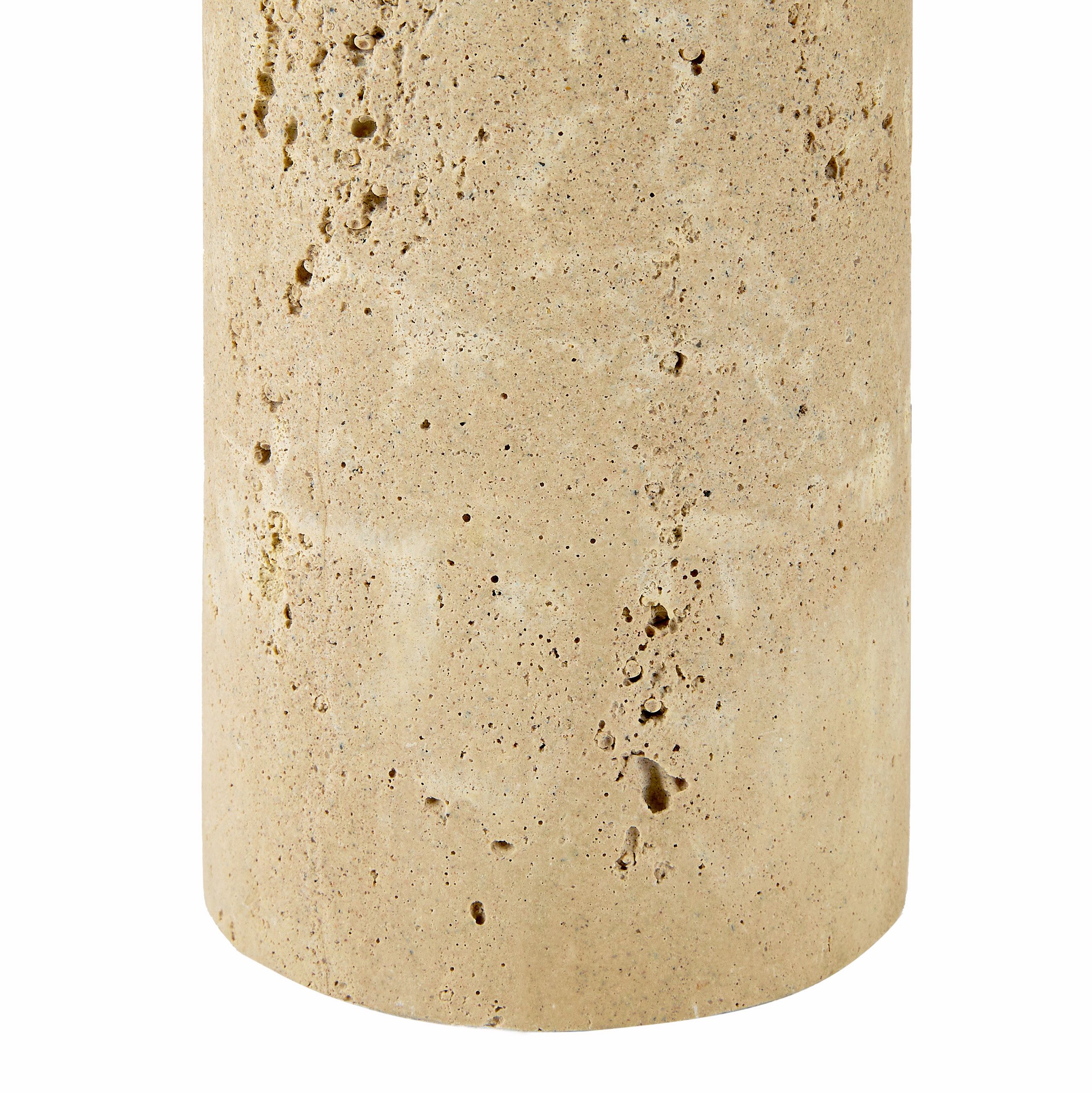 PTC42 - Eclipse Lamp - Sand, Faux Travertine