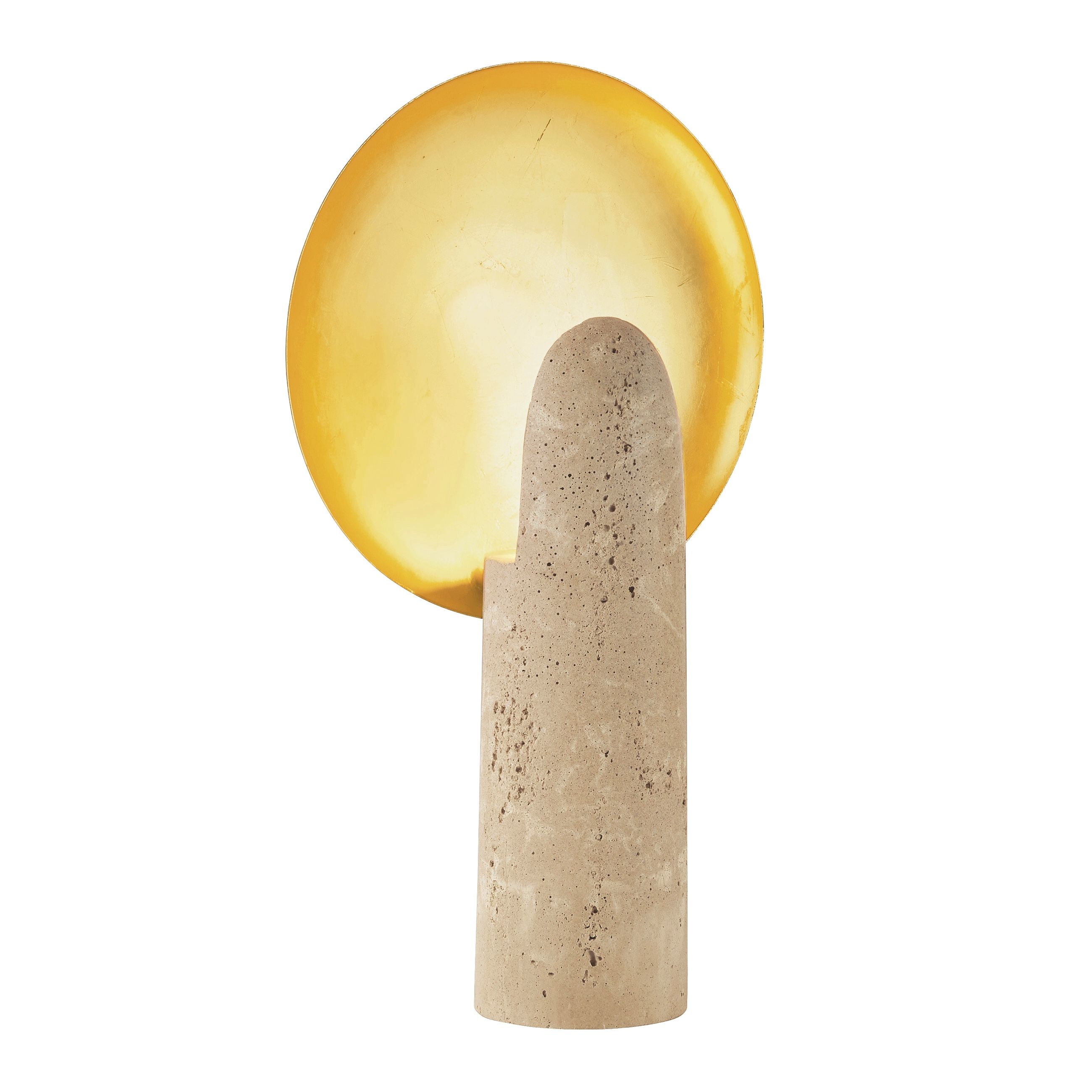 PTC42 - Eclipse Lamp - Sand, Faux Travertine
