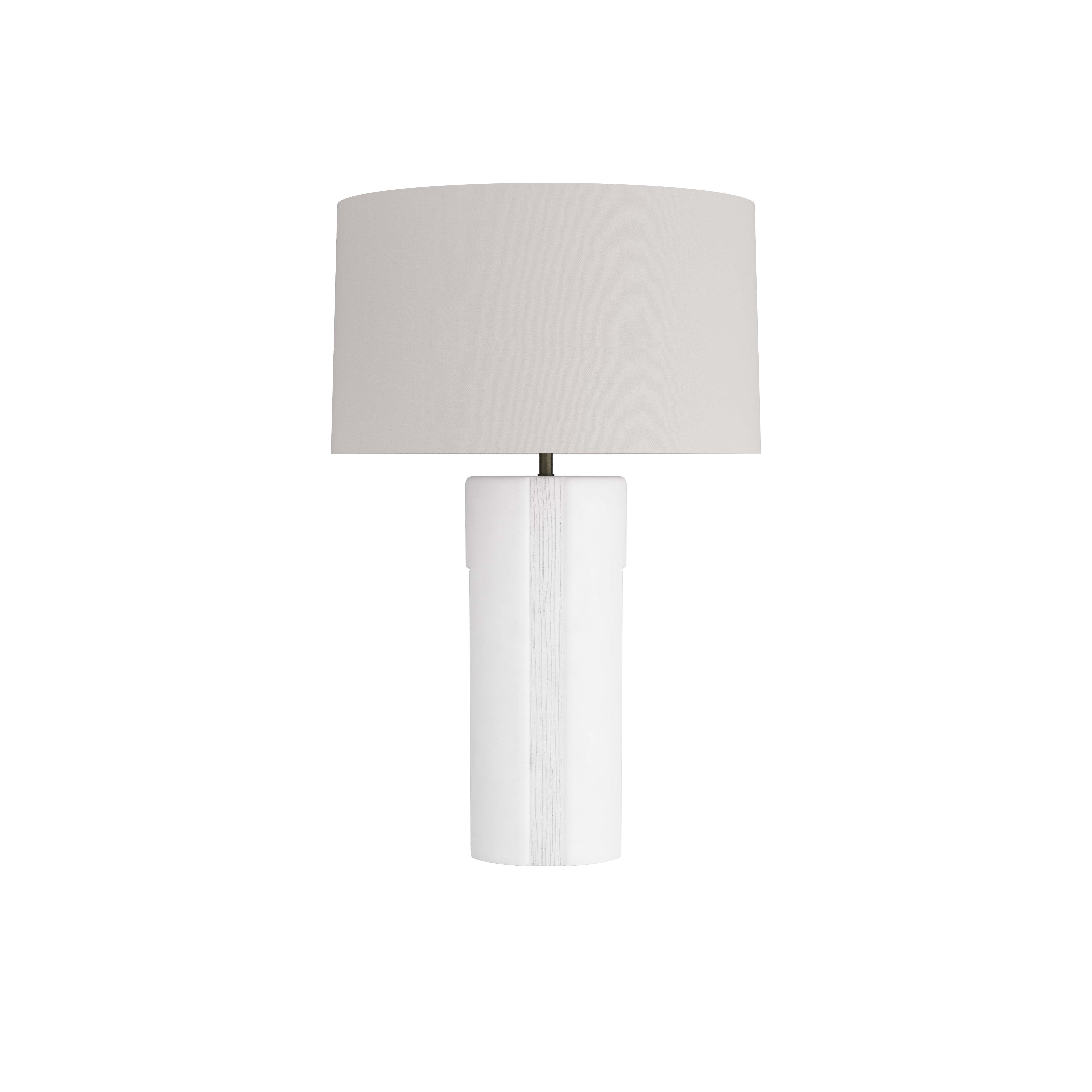 PTS06-165 - Wyatt Lamp - Matte White, Terracotta