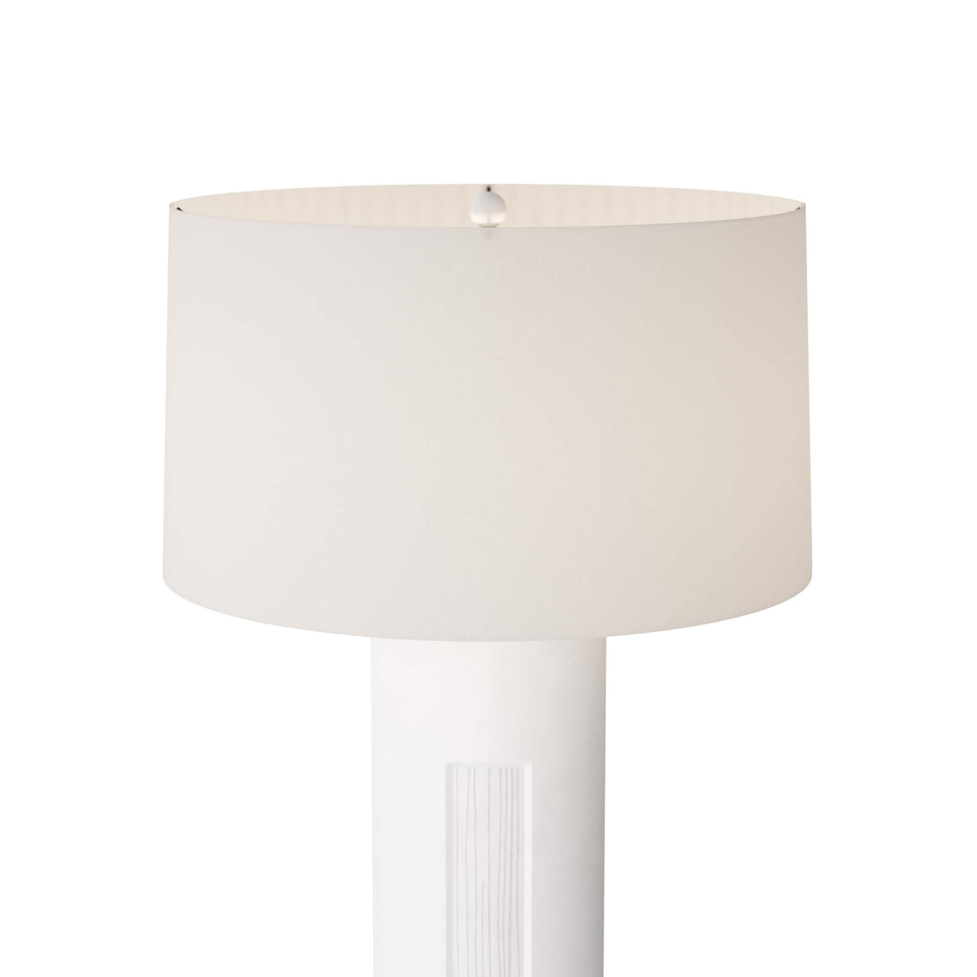 PTS06-165 - Wyatt Lamp - Matte White, Terracotta