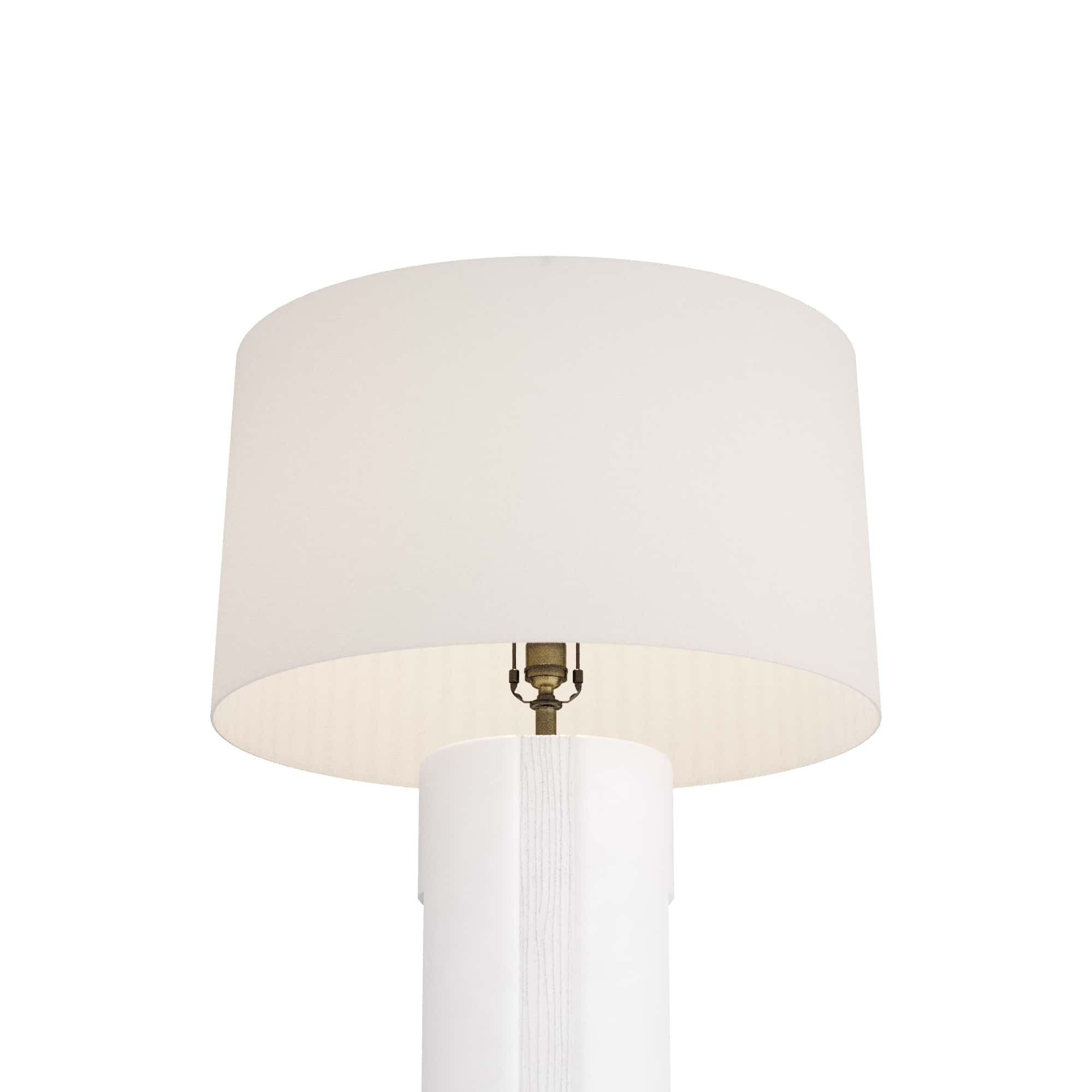 PTS06-165 - Wyatt Lamp - Matte White, Terracotta