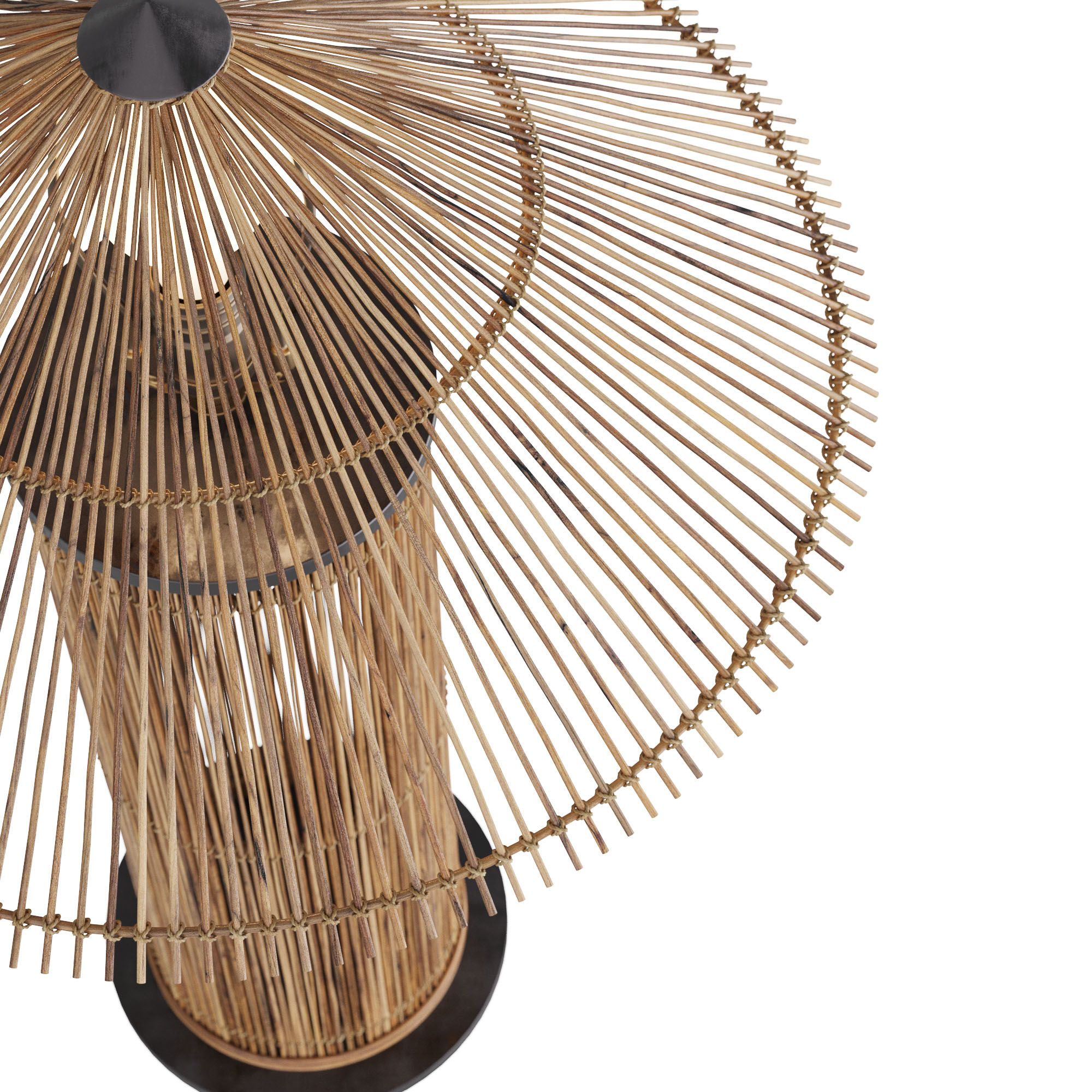 PTS10 - Belize Lamp - Natural, Rattan