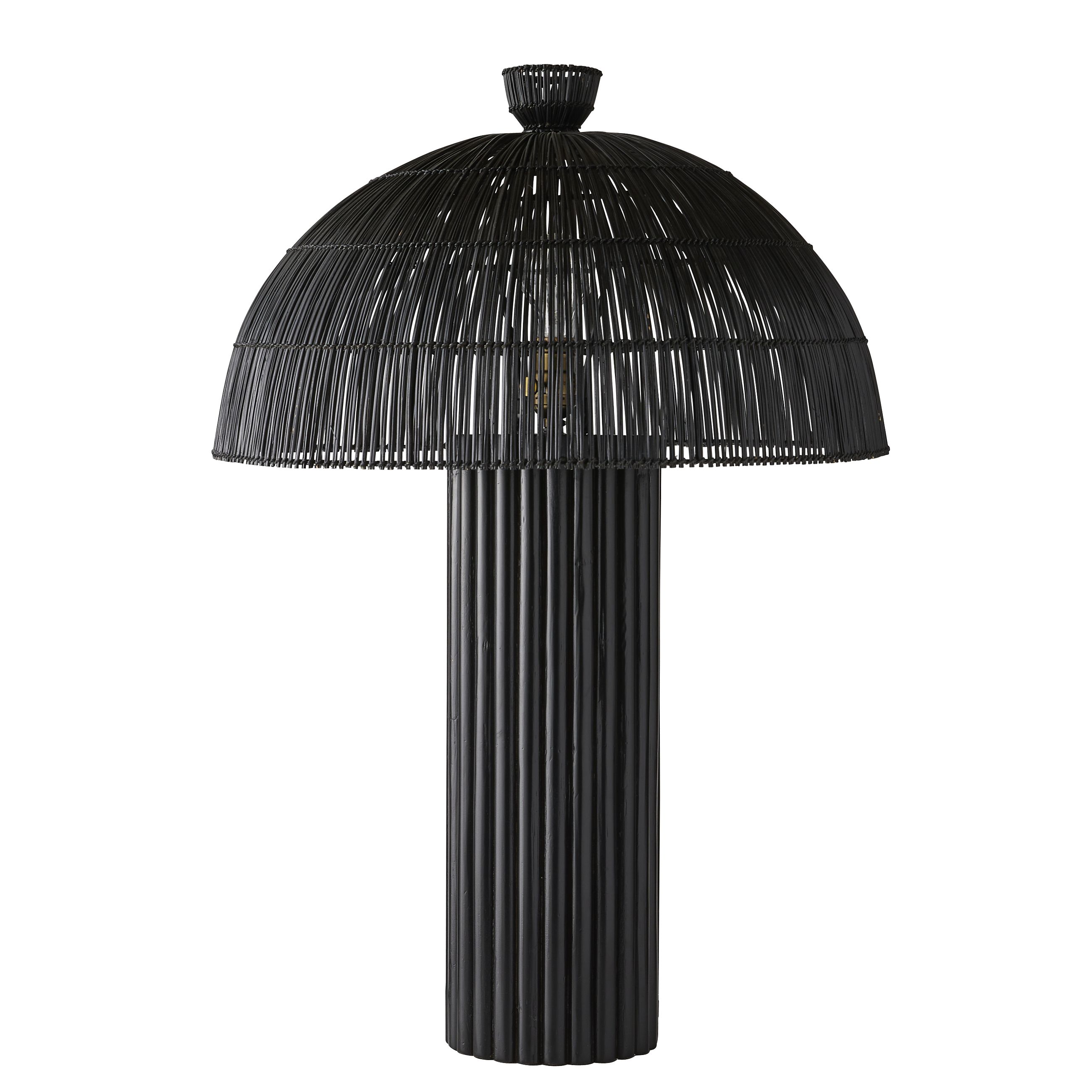 PTS15 - Como Lamp - Black, Rattan