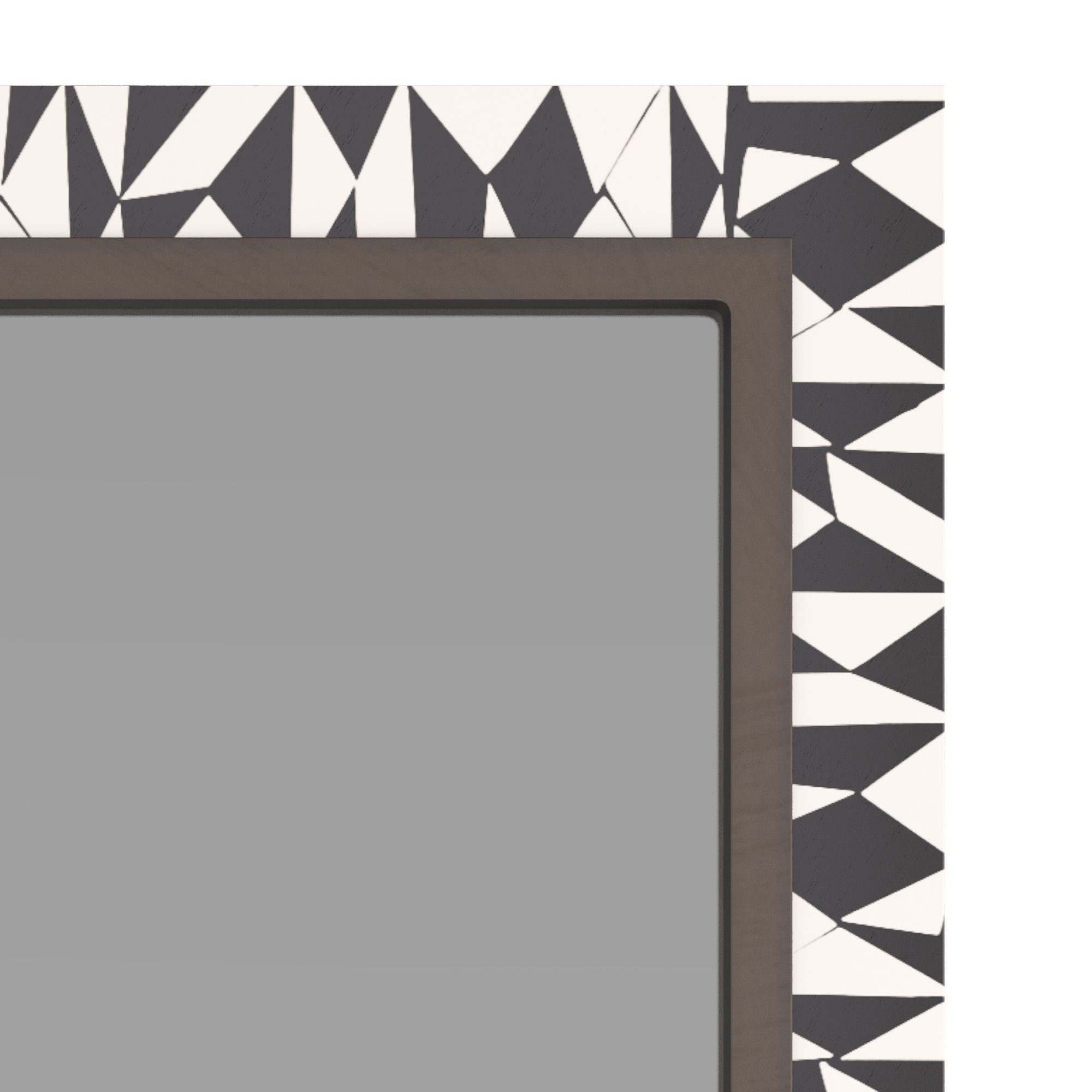 WMI36 - Aghassi Mirror - Black & White, Resin