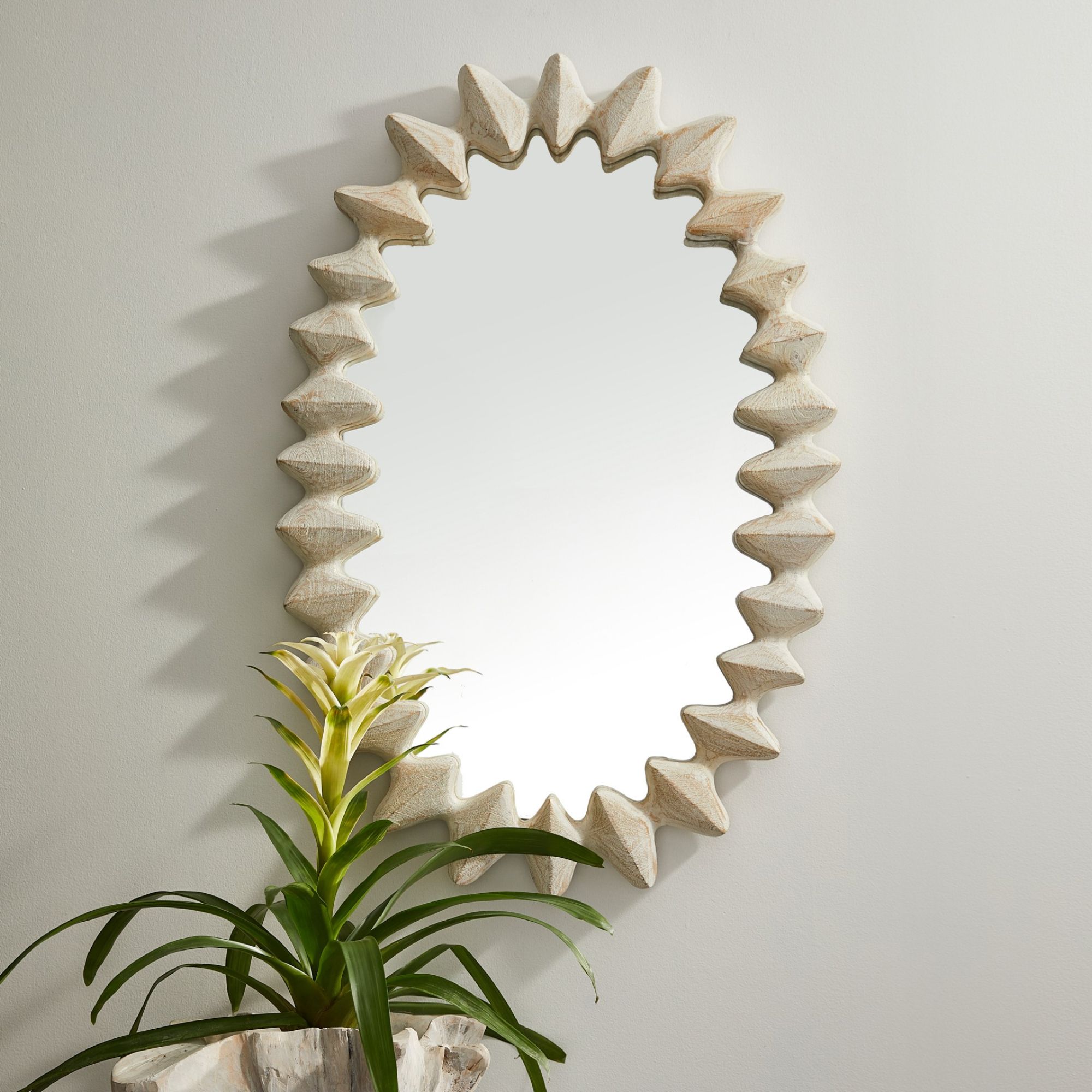 WMI46 - Cicada Mirror - Sandblasted Whitewash