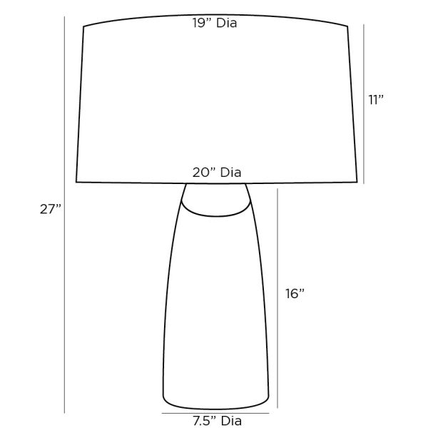 11075-486 - Pacifica Lamp - Ice Reactive Porcelain