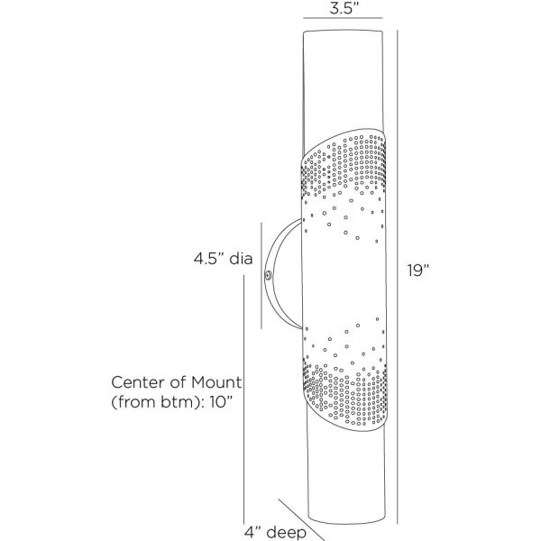 DWC38 - Exelsior Sconce - Matte Swirl